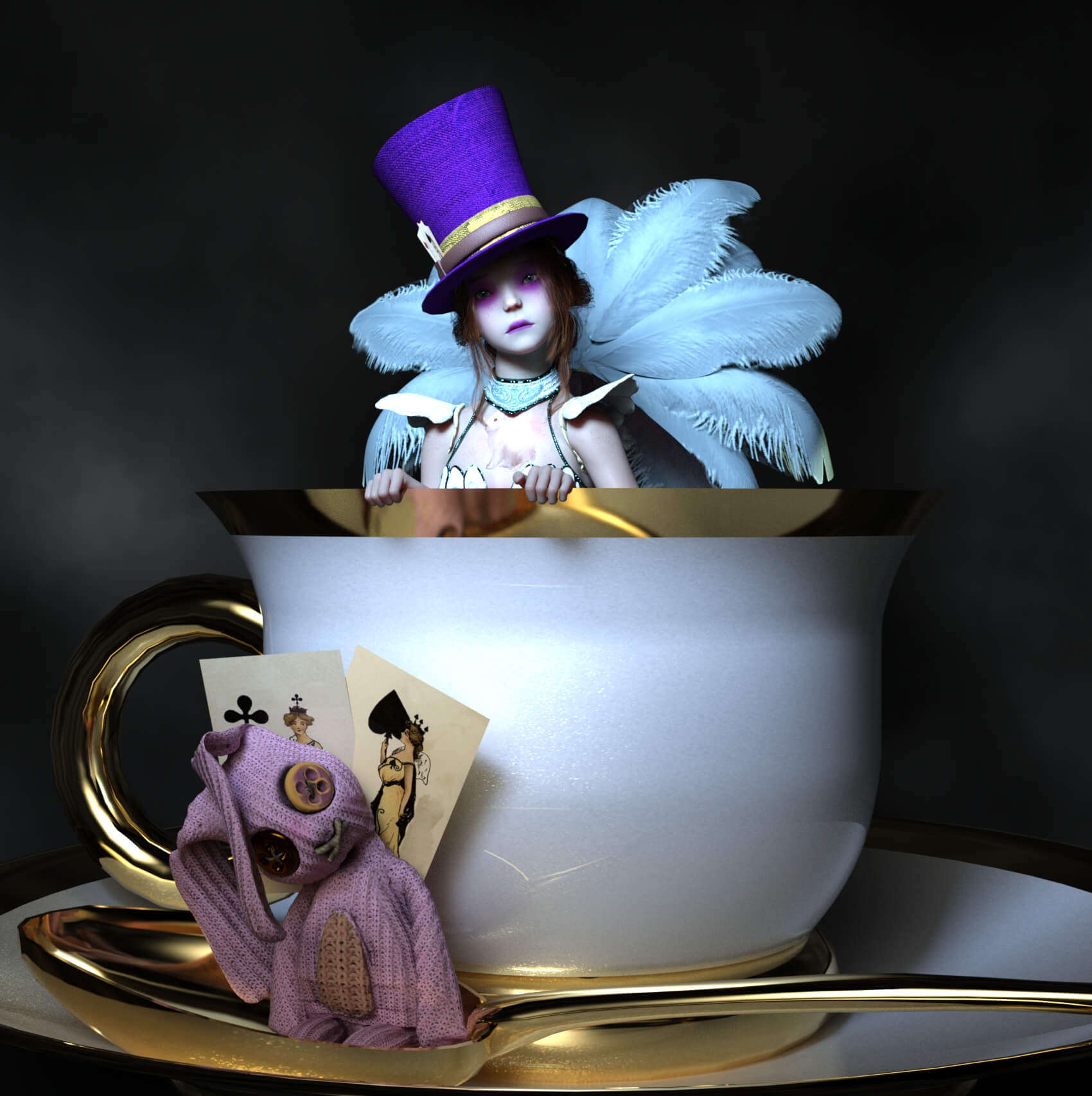 Follow The White Rabbit - Daz Content by MysticArtDesign