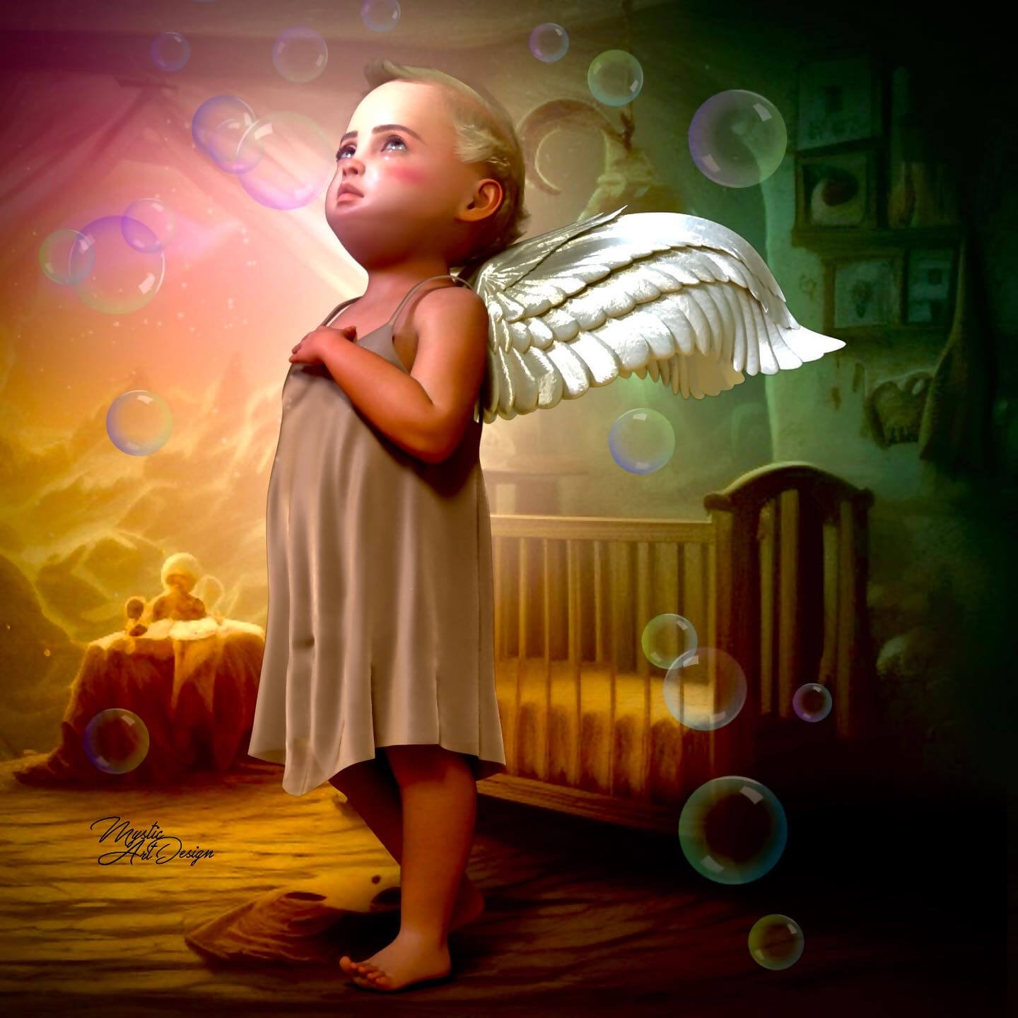 Baby Hair for Genesis 9 - Free Daz Content by MysticArtDesign