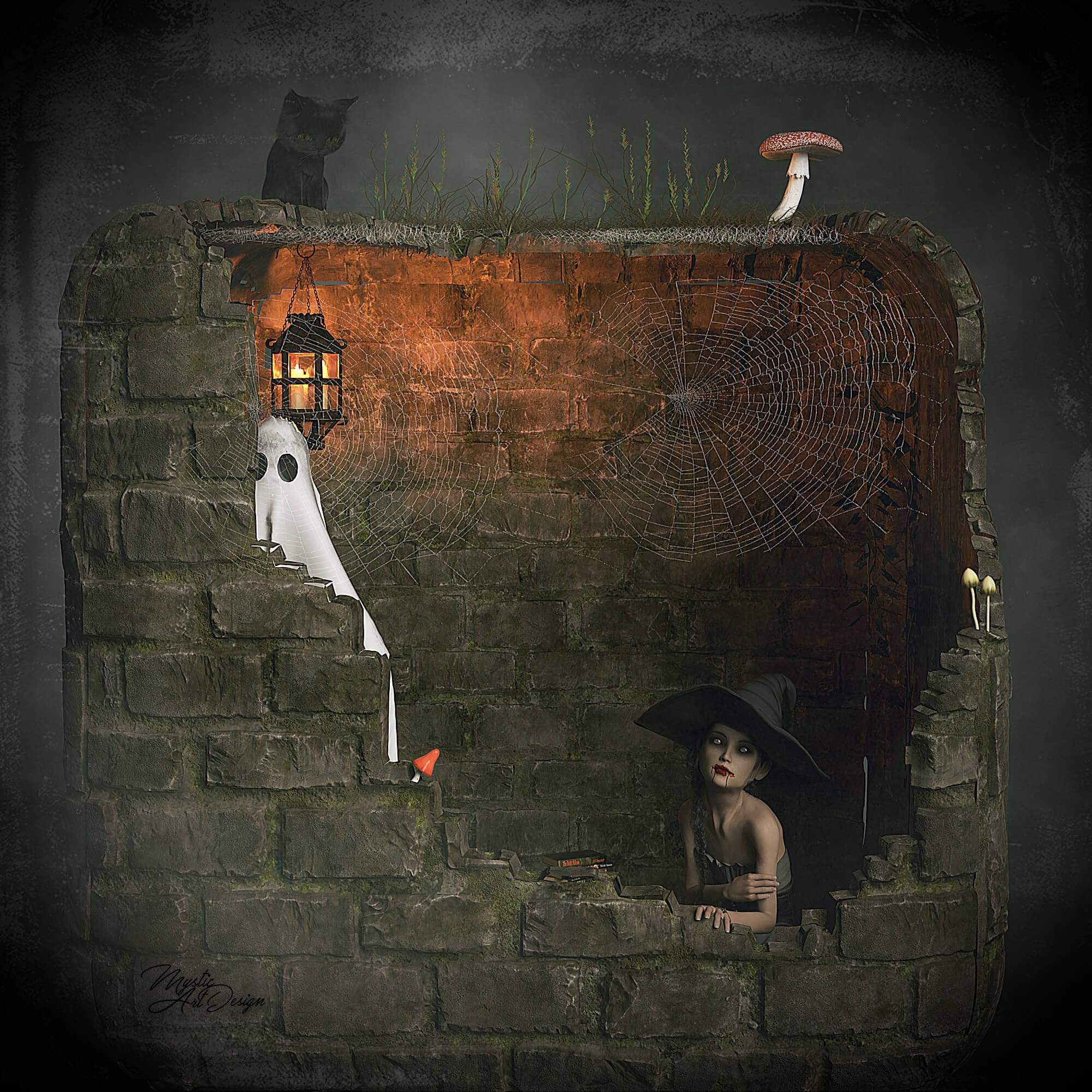 A creepy one 3D Render, Digital Art by MysticArtDesign