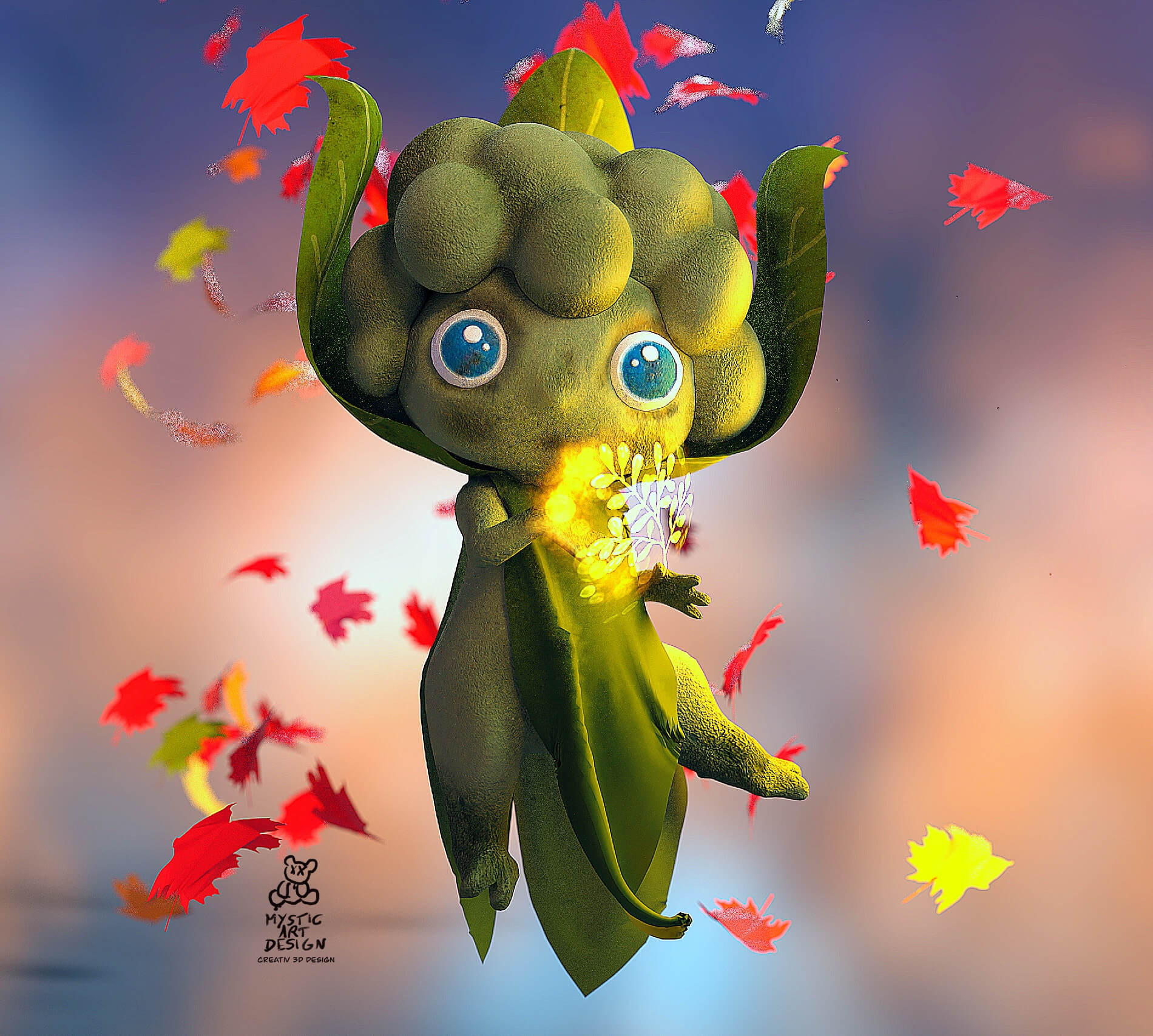 Fantasy fruit and vegetables 3D Render by MysticArtDesign