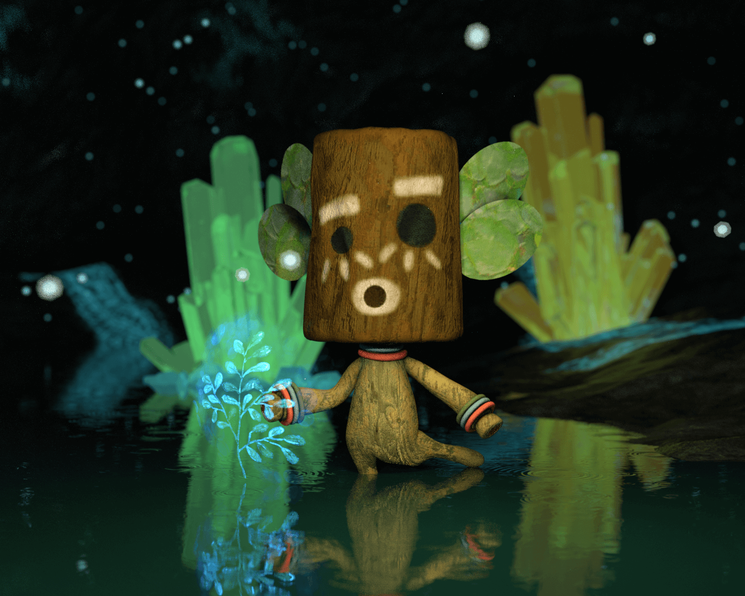 Forest Spirit now available 3D Render by MysticArtDesign