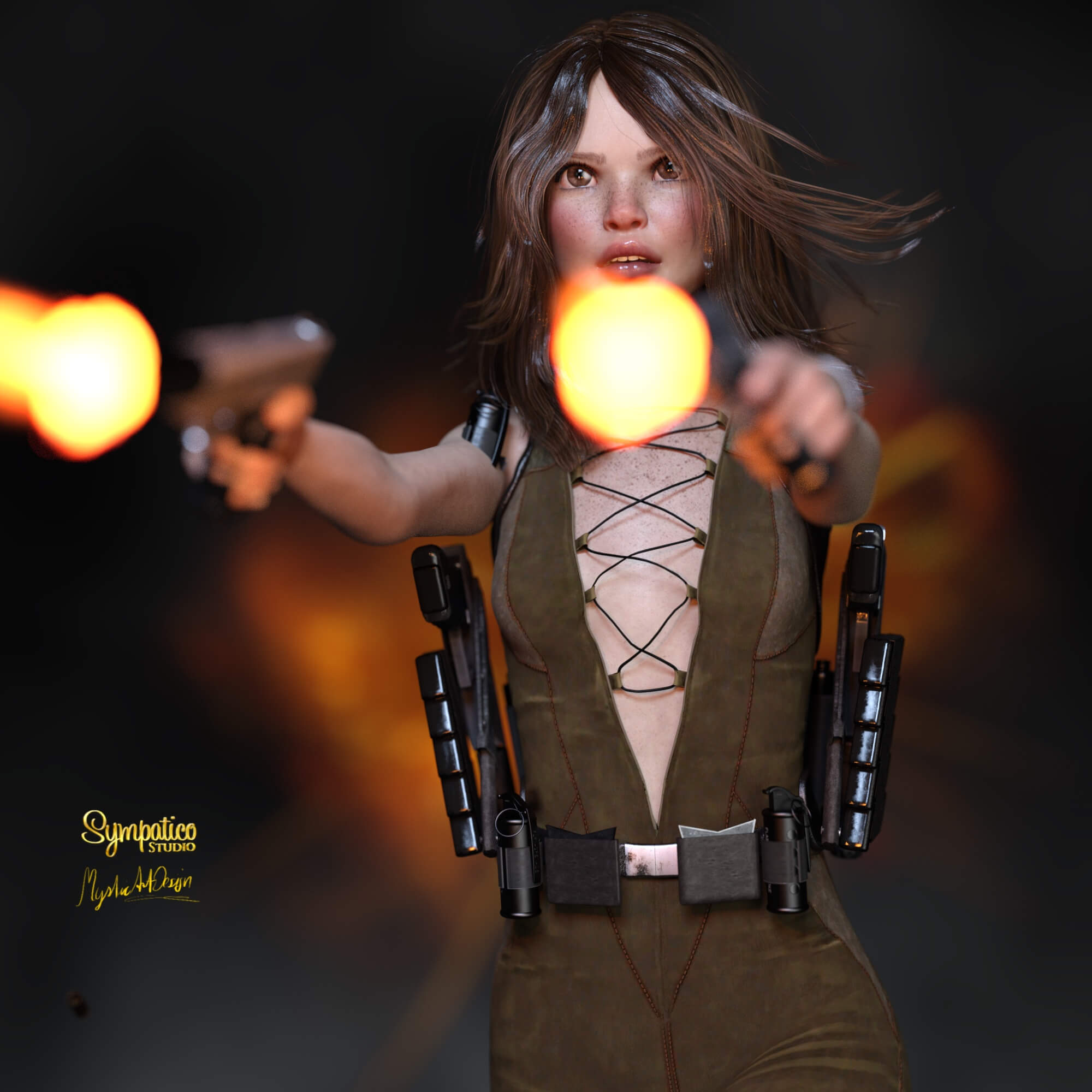 Hot Shooting 3D Render | RenderHub Gallery