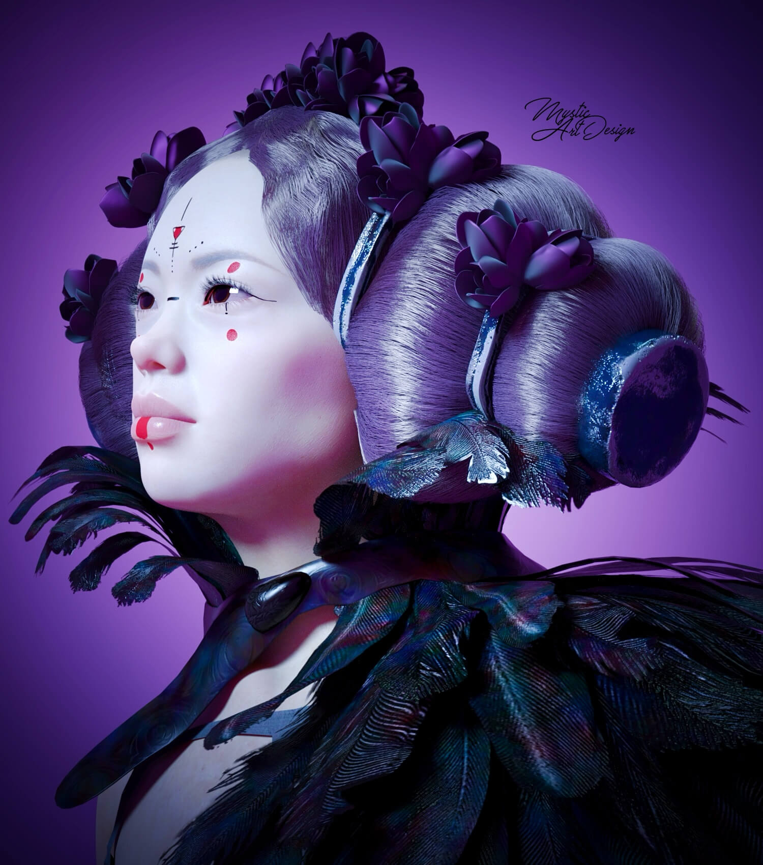 Lea Hair and LIE-Face Makeup now avaiable 3D Render