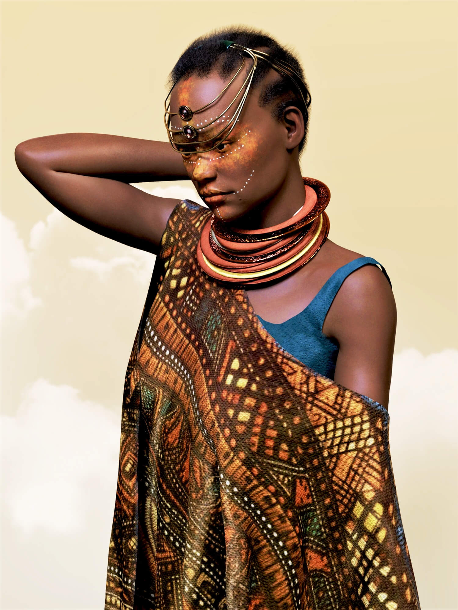 Massai Set now available 3D Render by MysticArtDesign