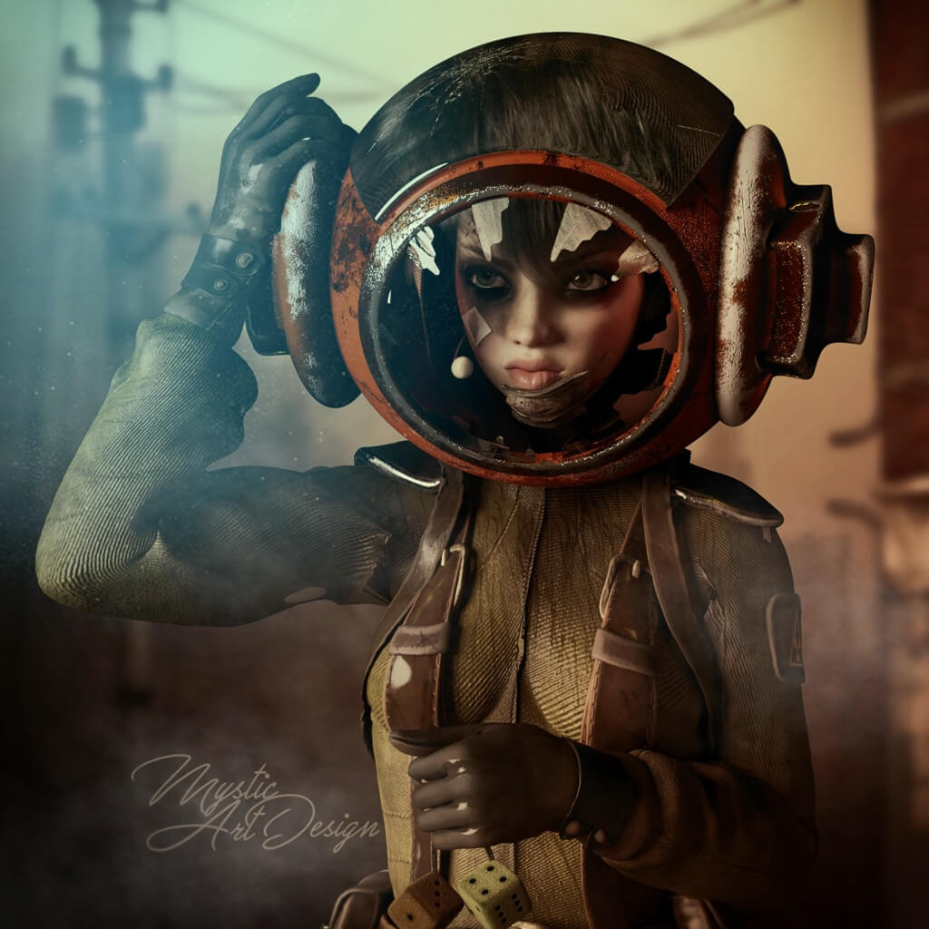 Planet crash landing 3D Render, Digital Art by MysticArtDesign