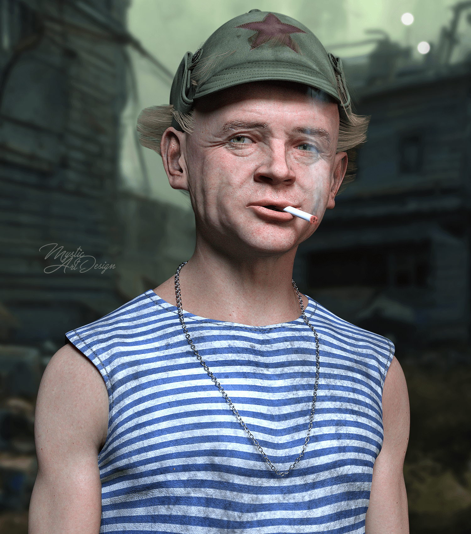 Portrait 3D Render | RenderHub Gallery