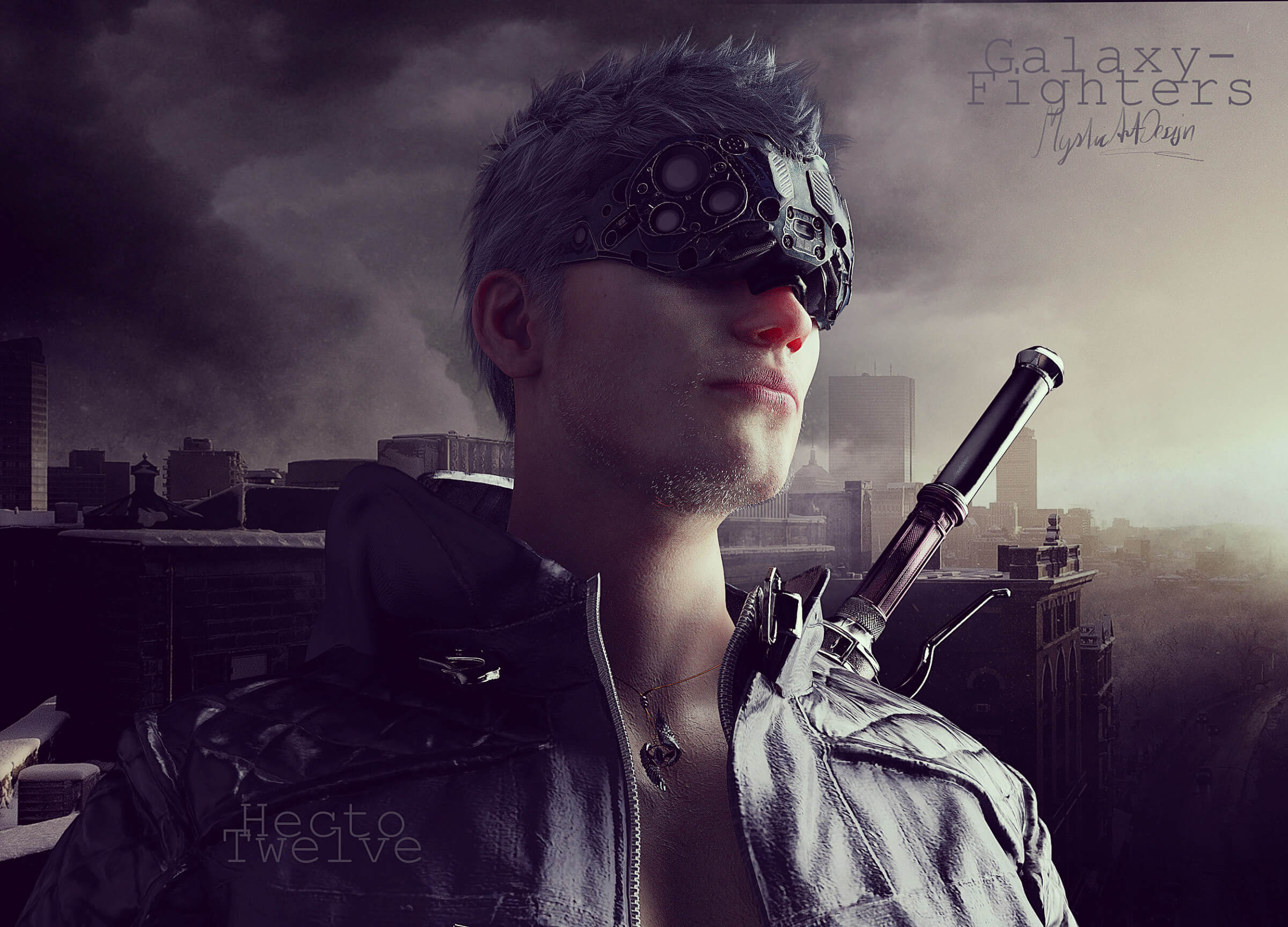 Sci-fi portrait 3D Render, Digital Art by MysticArtDesign