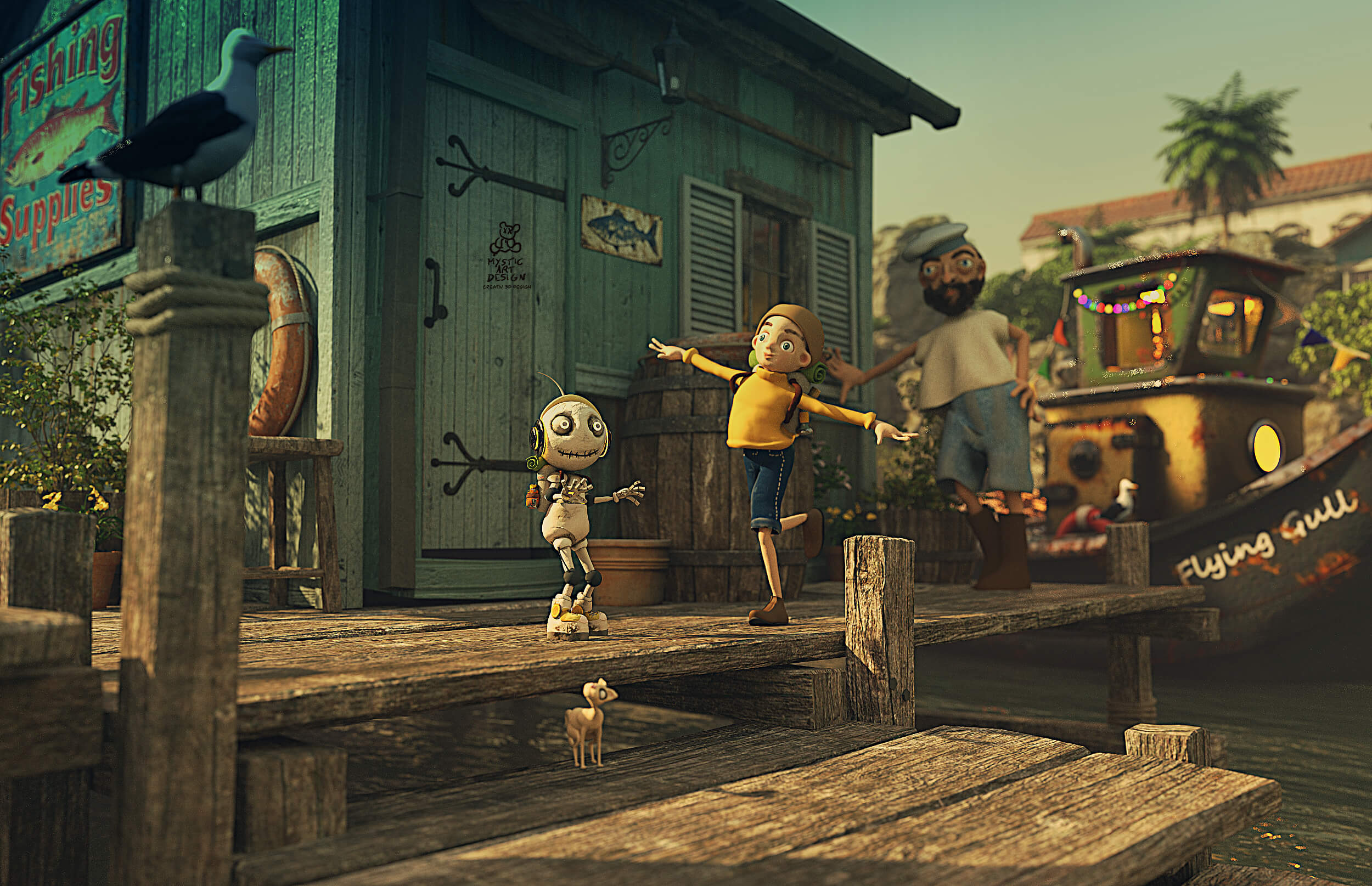 Start of the Next Adventure 3D Render by MysticArtDesign