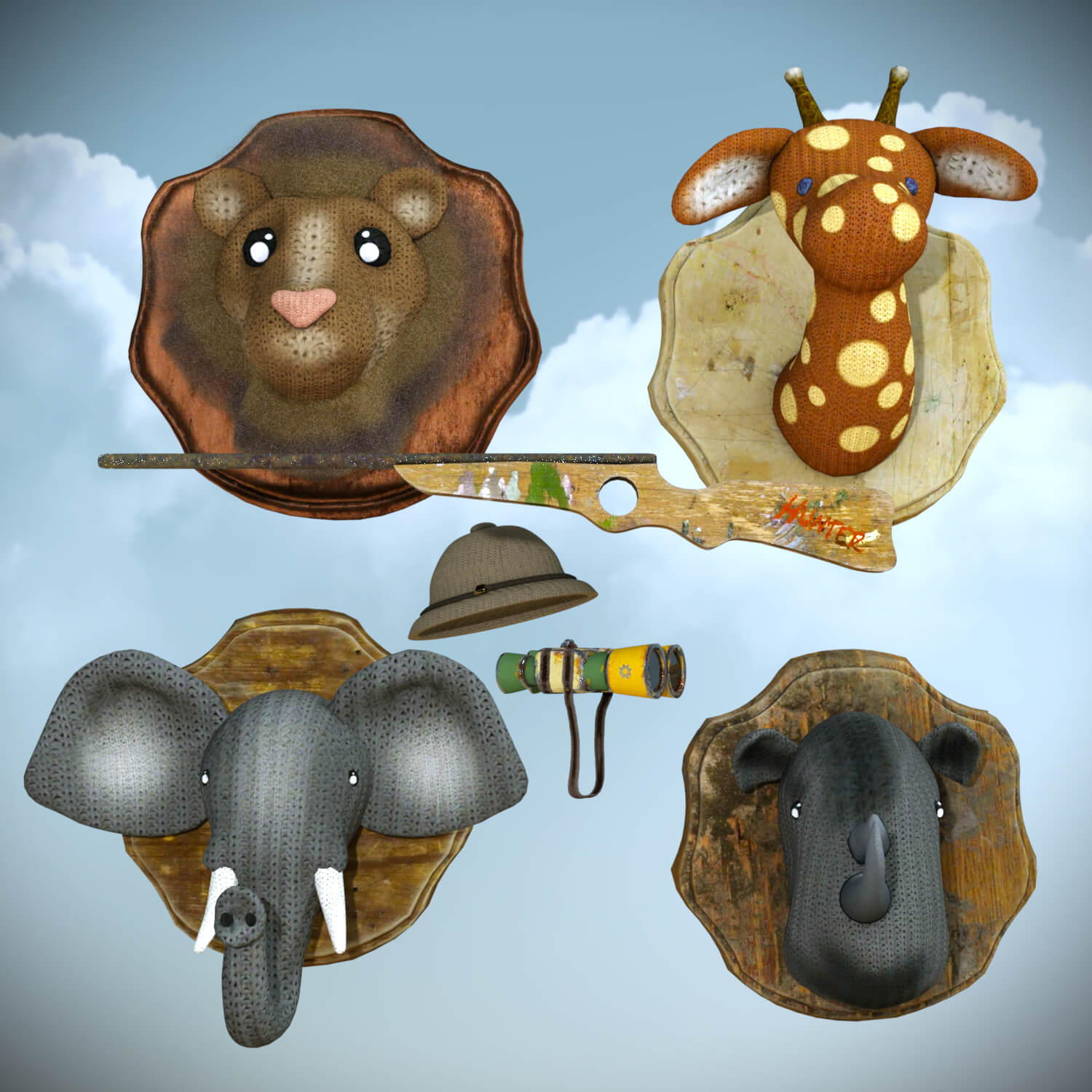 Hunter Trophy Safari - Daz Content by MysticArtDesign