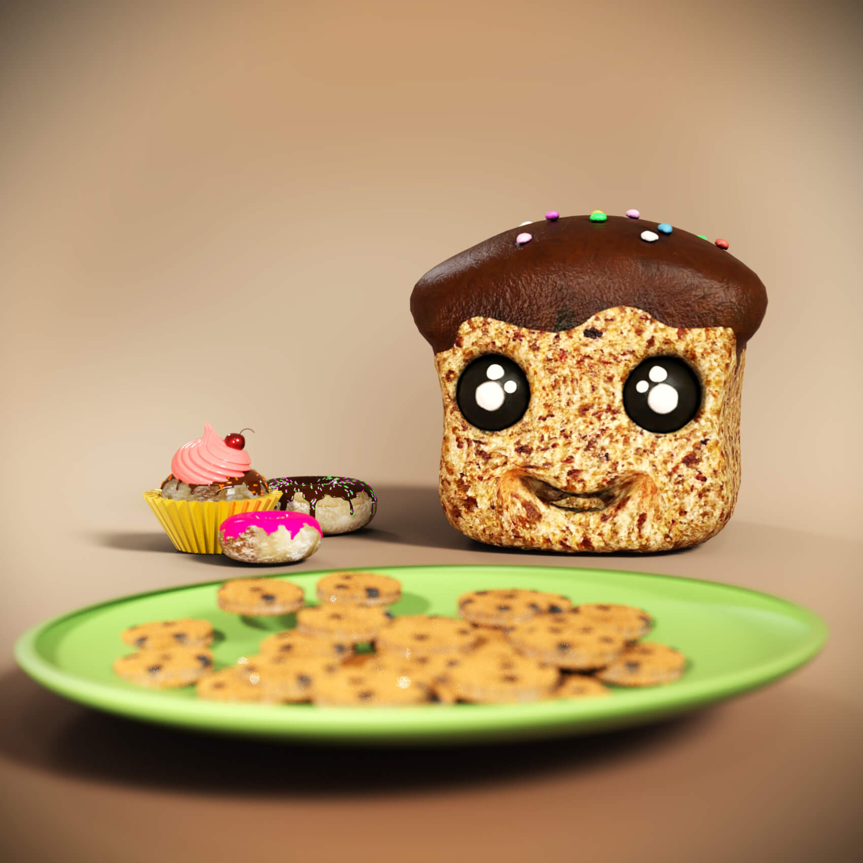 Little Cute Bread - Daz Content by MysticArtDesign