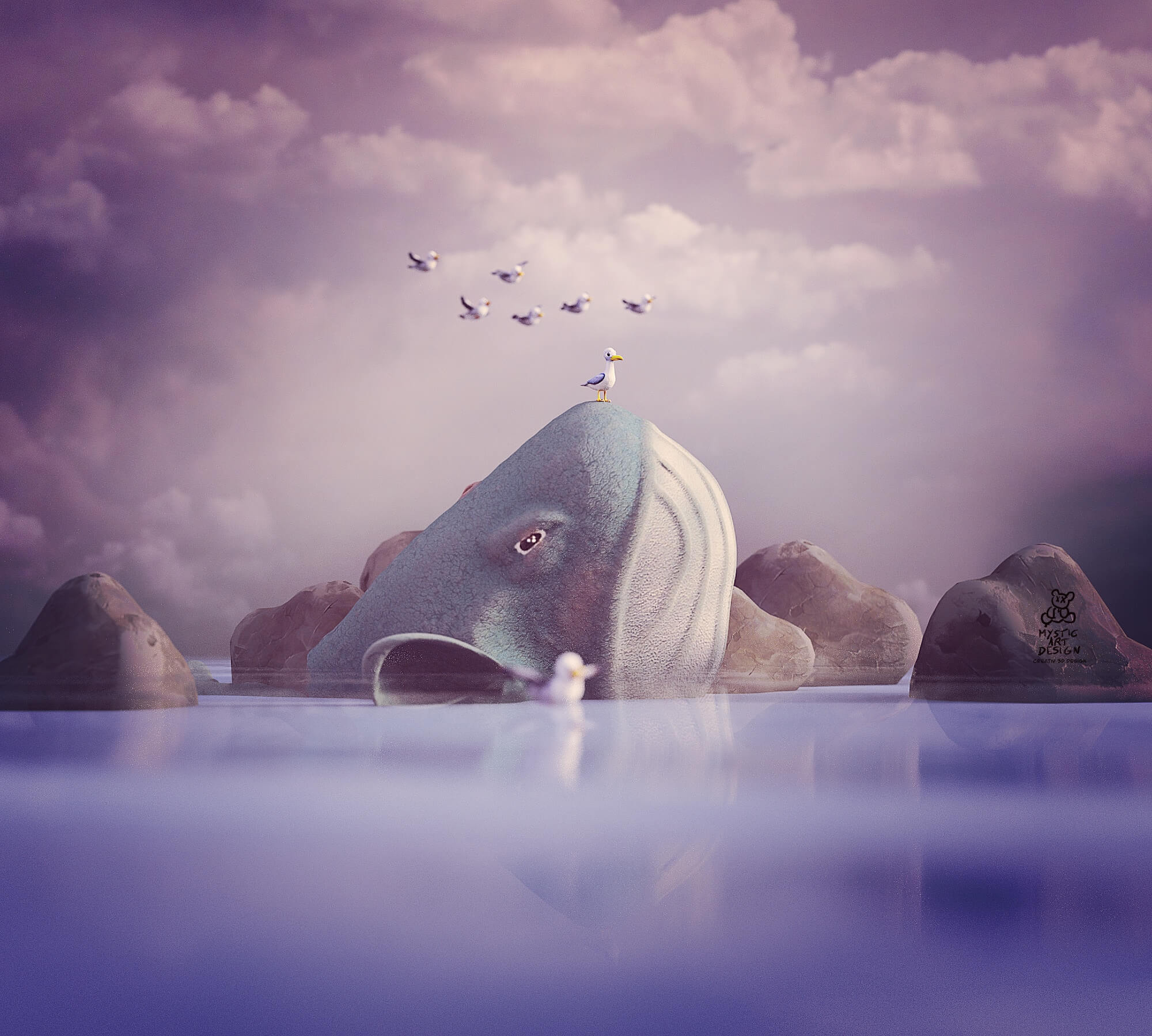 Mobby The Whale - Daz Content by MysticArtDesign