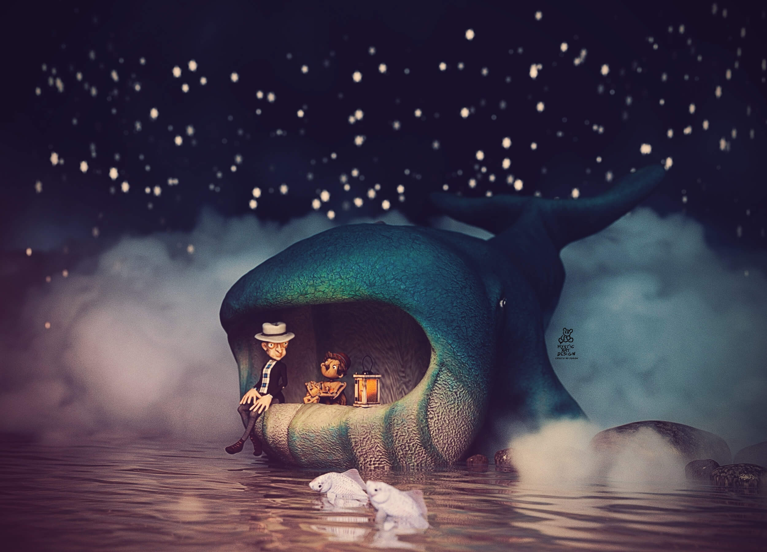 Mobby The Whale - Daz Content by MysticArtDesign