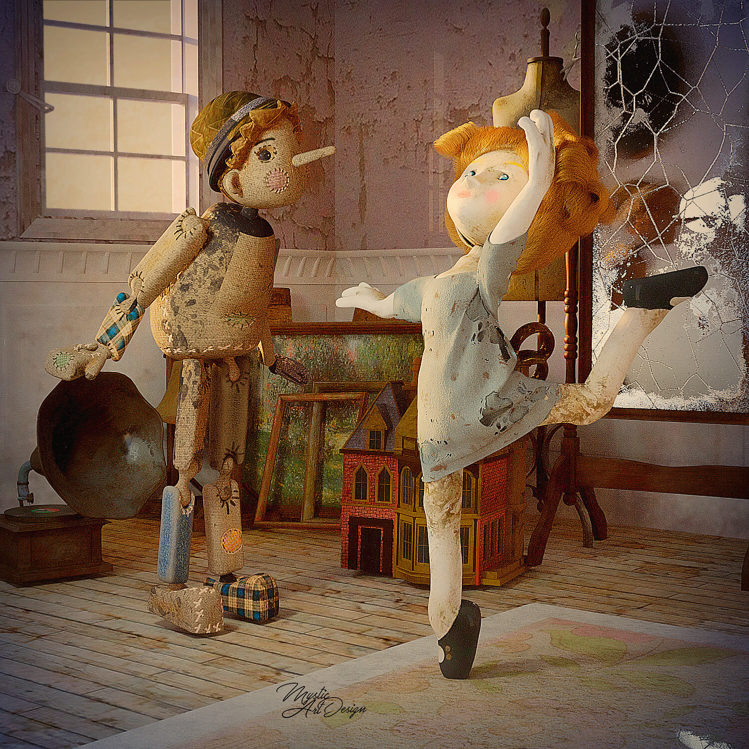 Porcella Puppet - Daz Content by MysticArtDesign