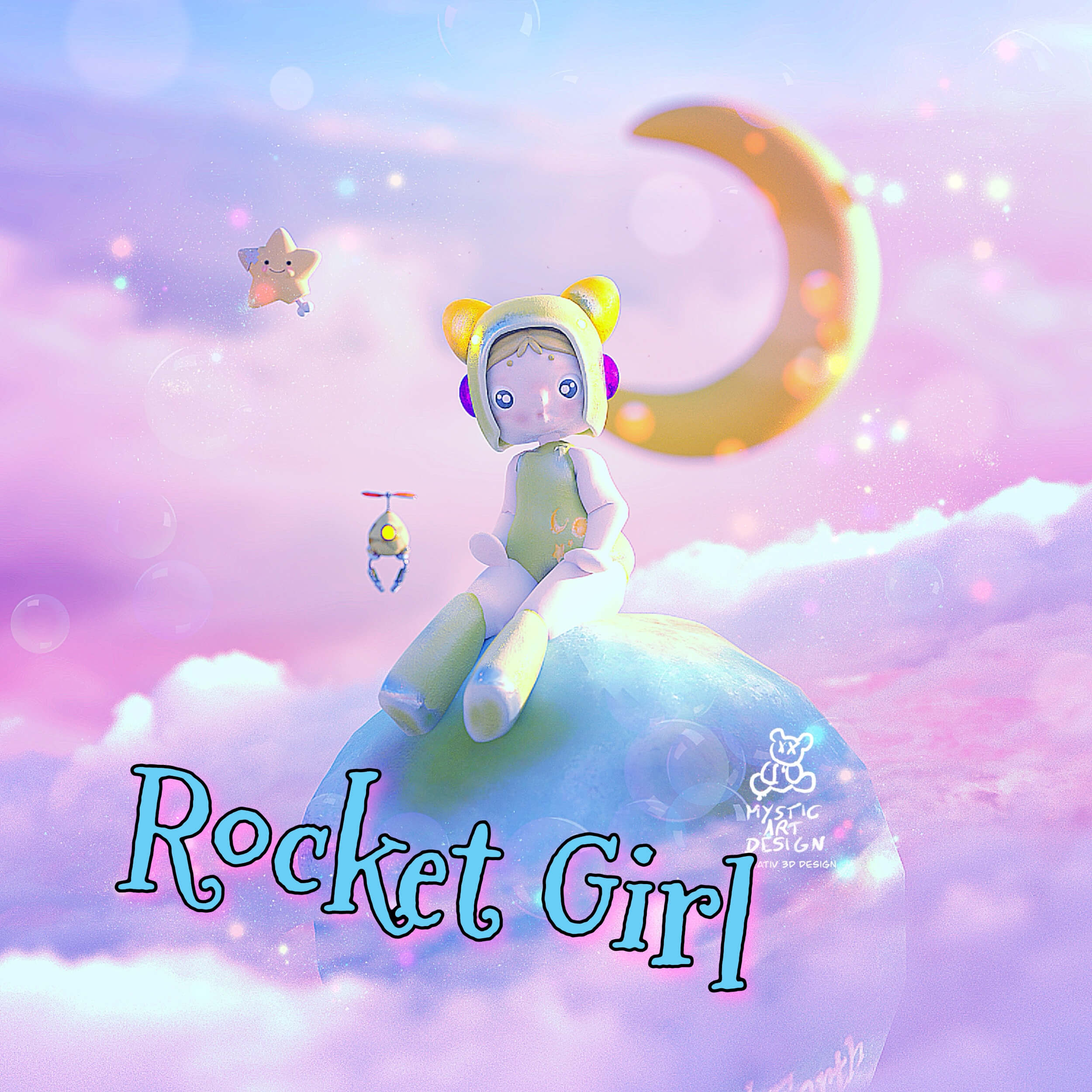 Cute Rocket Girl - Daz Content by MysticArtDesign