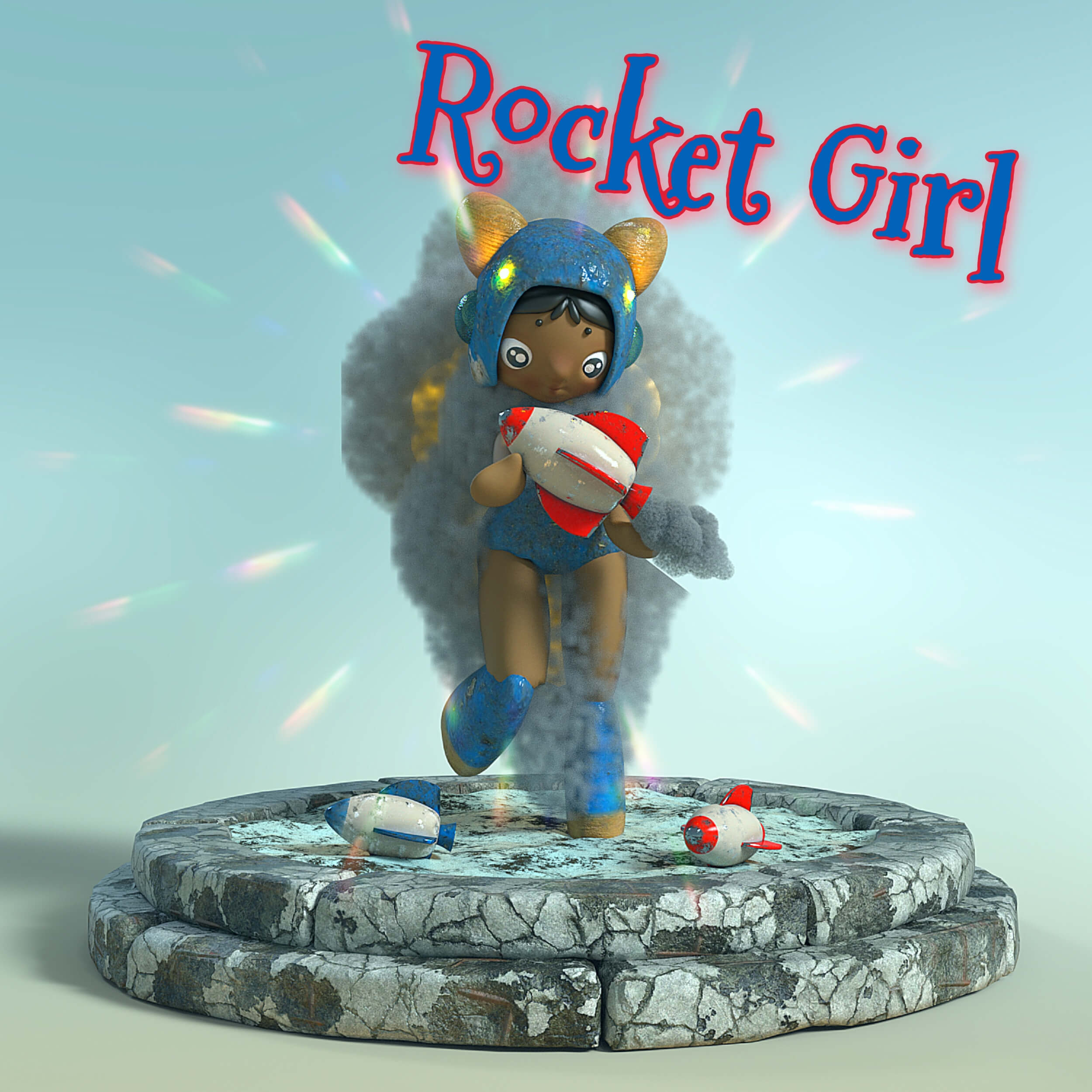 Cute Rocket Girl - Daz Content by MysticArtDesign