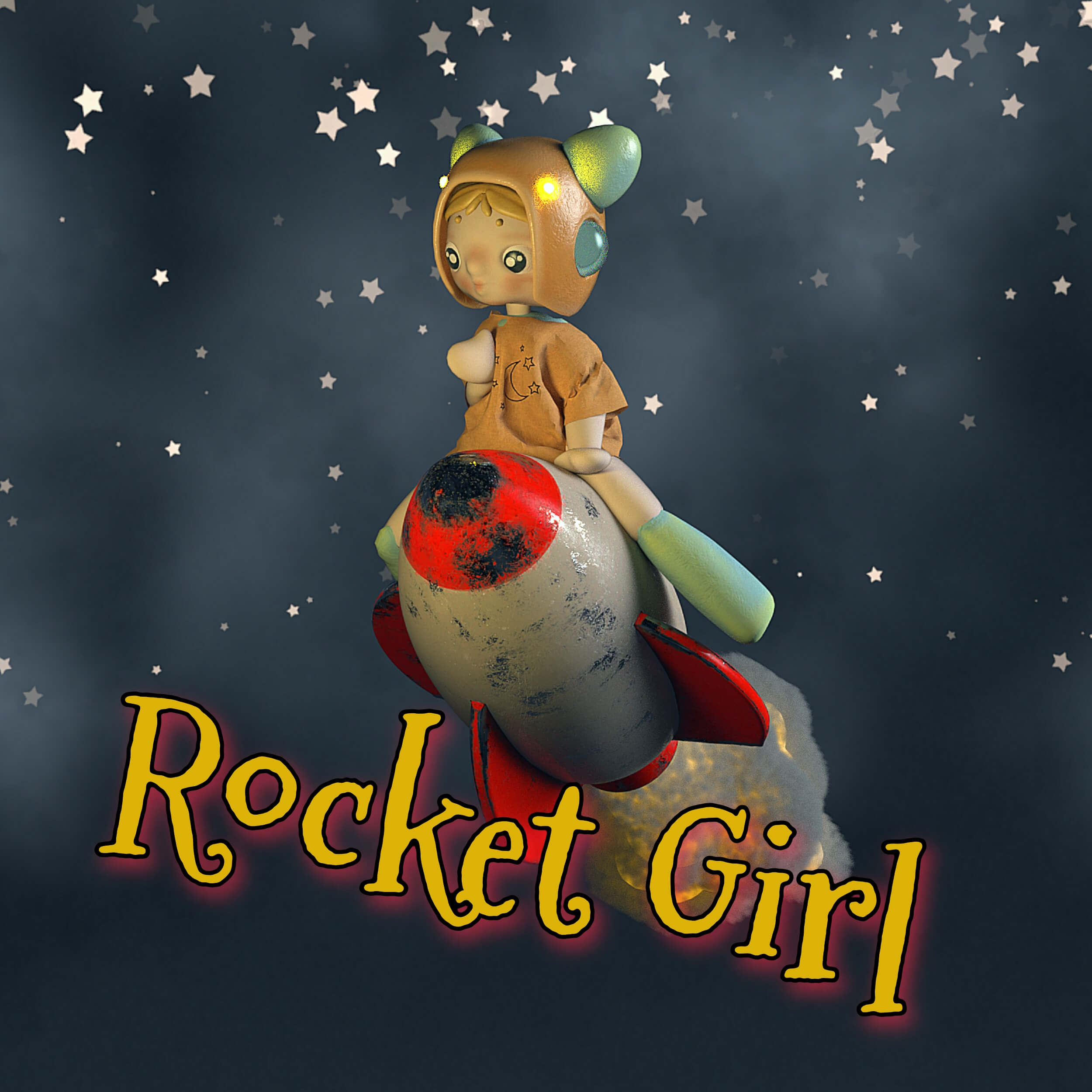 Cute Rocket Girl - Daz Content by MysticArtDesign