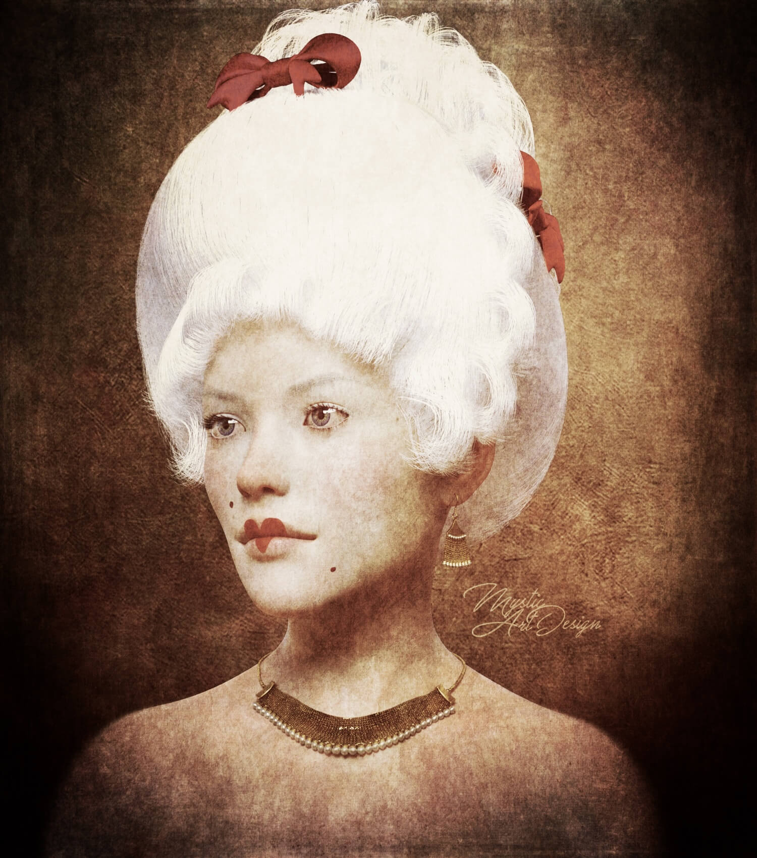 Rococo Hair for Genesis 8 - Free Daz Content by MysticArtDesign