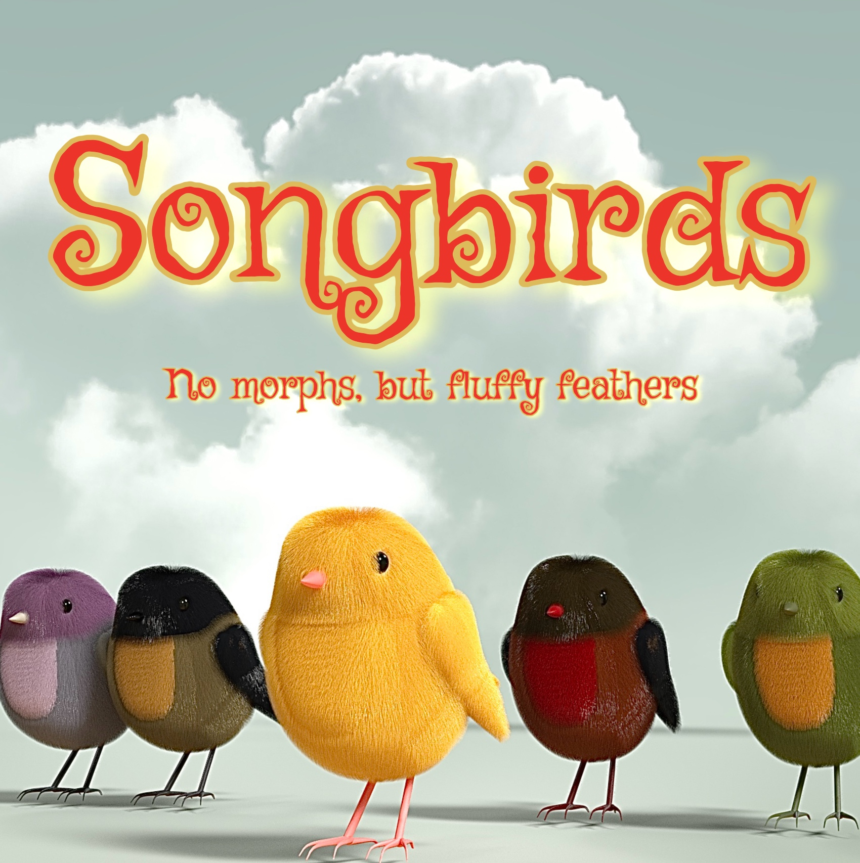 Cute Songbirds - Daz Content by MysticArtDesign