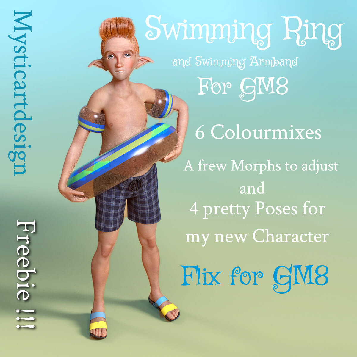 Swimming Ring - Free Daz Content by MysticArtDesign
