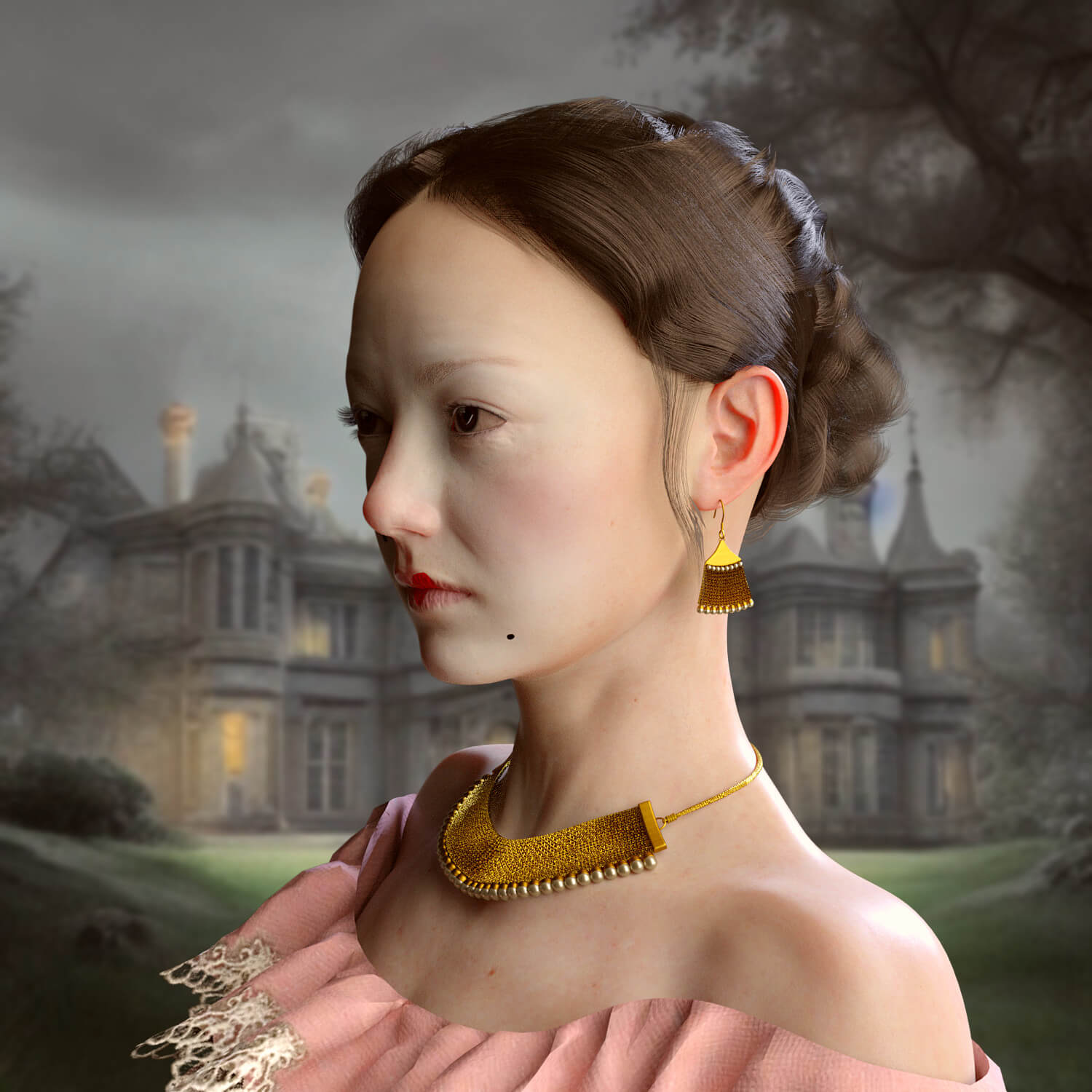 Updo Hair for Genesis 8 Female - Daz Content by MysticArtDesign