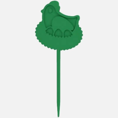Cupcake Pick / Cake Topper - 3D Model by myszkin4