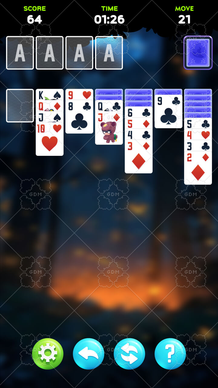 Solitaire Card UI Poker Games - 2D Game Asset by n2thuan