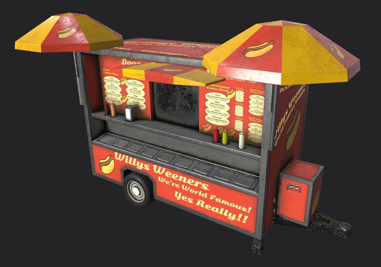 Two Concession Stand Variants - 3D Model by nabal_c