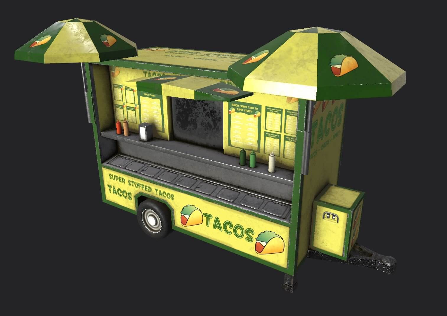 Two Concession Stand Variants - 3D Model by nabal_c
