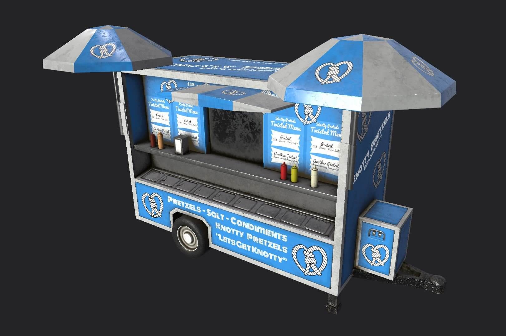 Two Concession Stand Variants - 3D Model by nabal_c