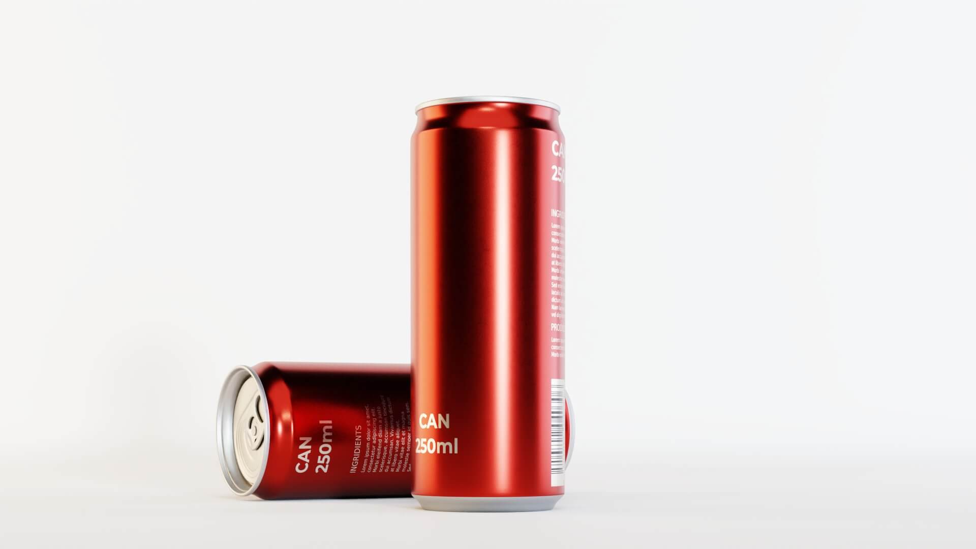 Beverage Slim Can 250ml - 3D Model by NaCl