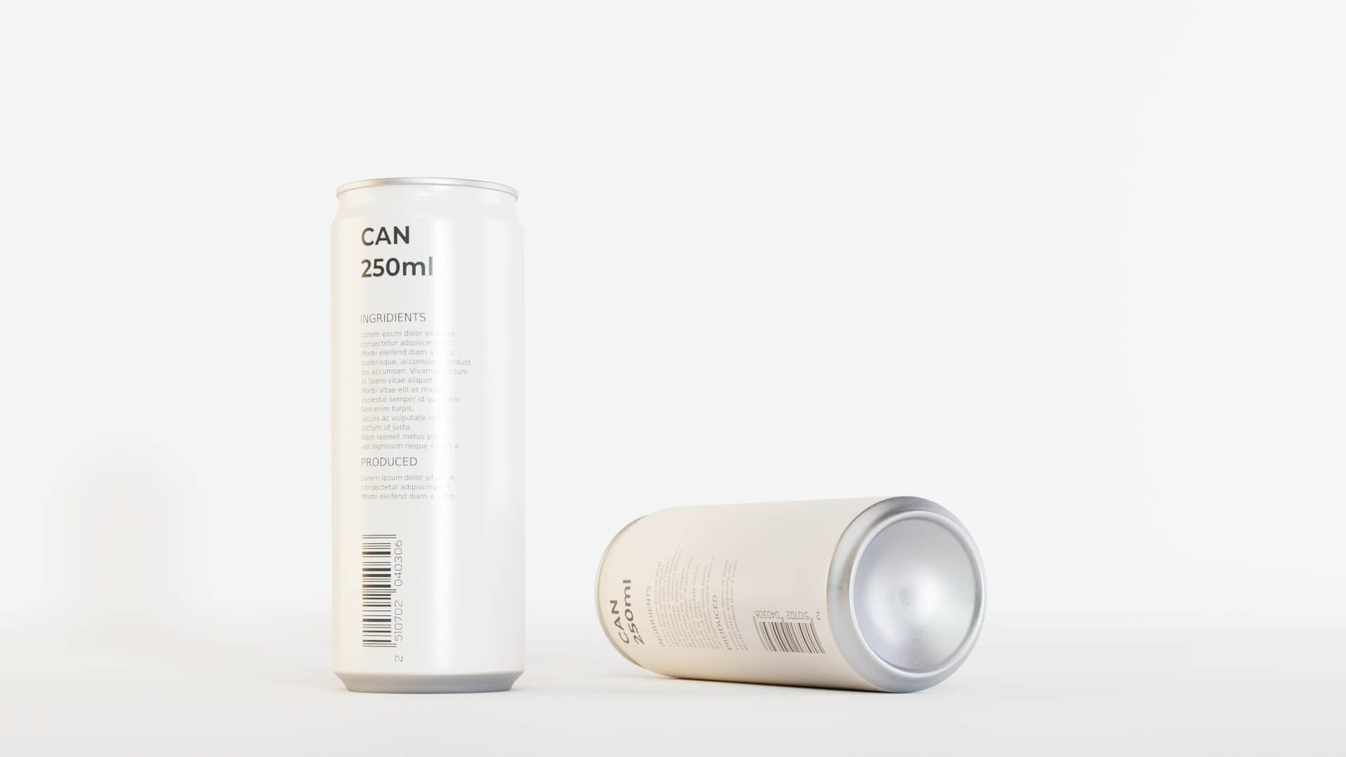 Beverage Slim Can 250ml - 3D Model by NaCl