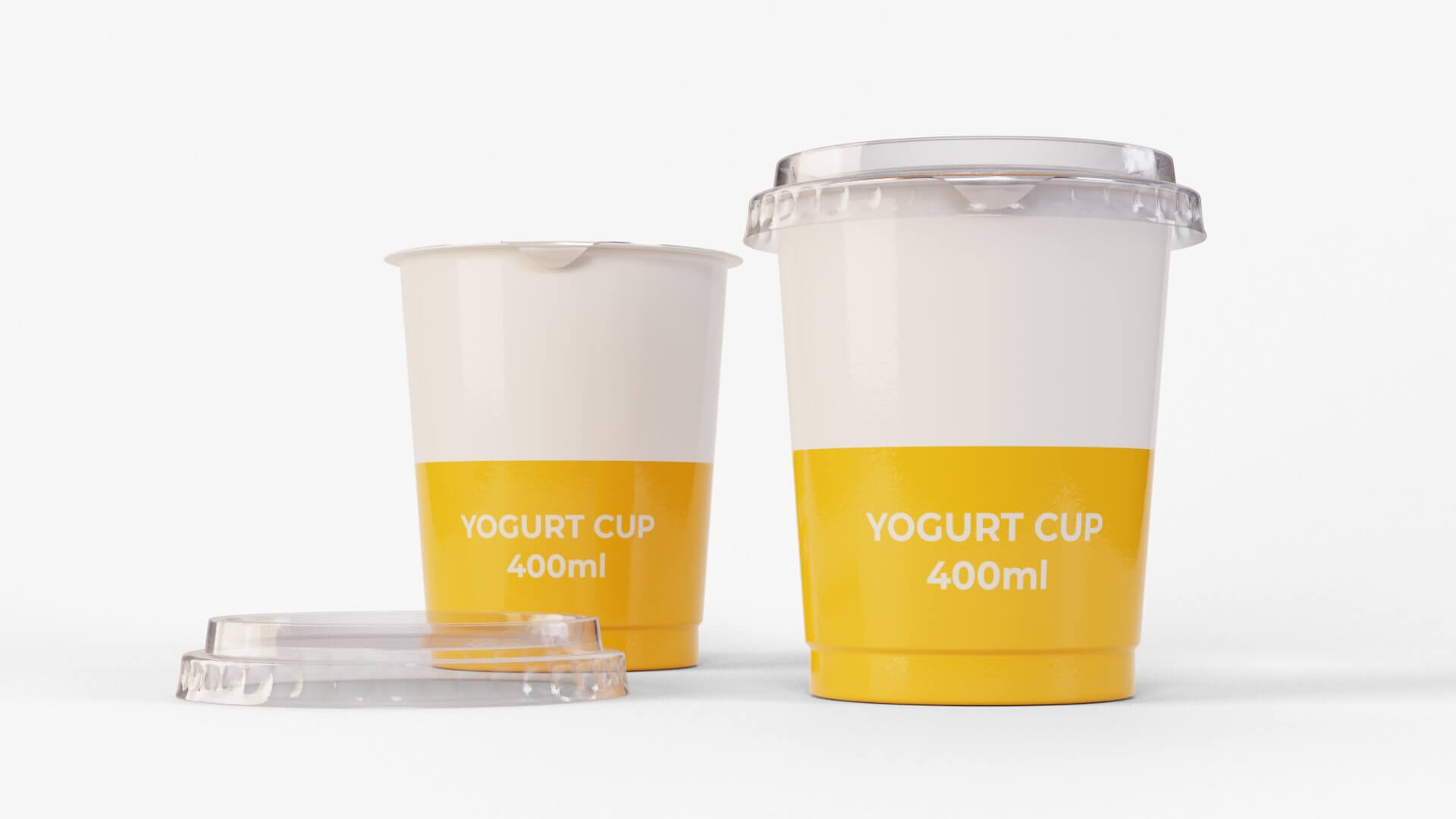 Plastic Cup 400ml Cap - 3D Model by NaCl