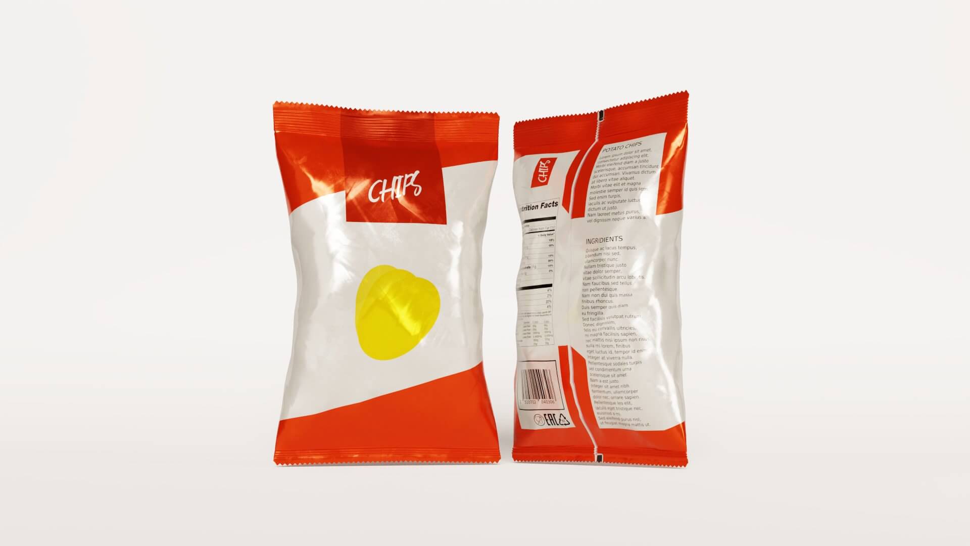 Potato Chips Package V1 - 3D Model by NaCl