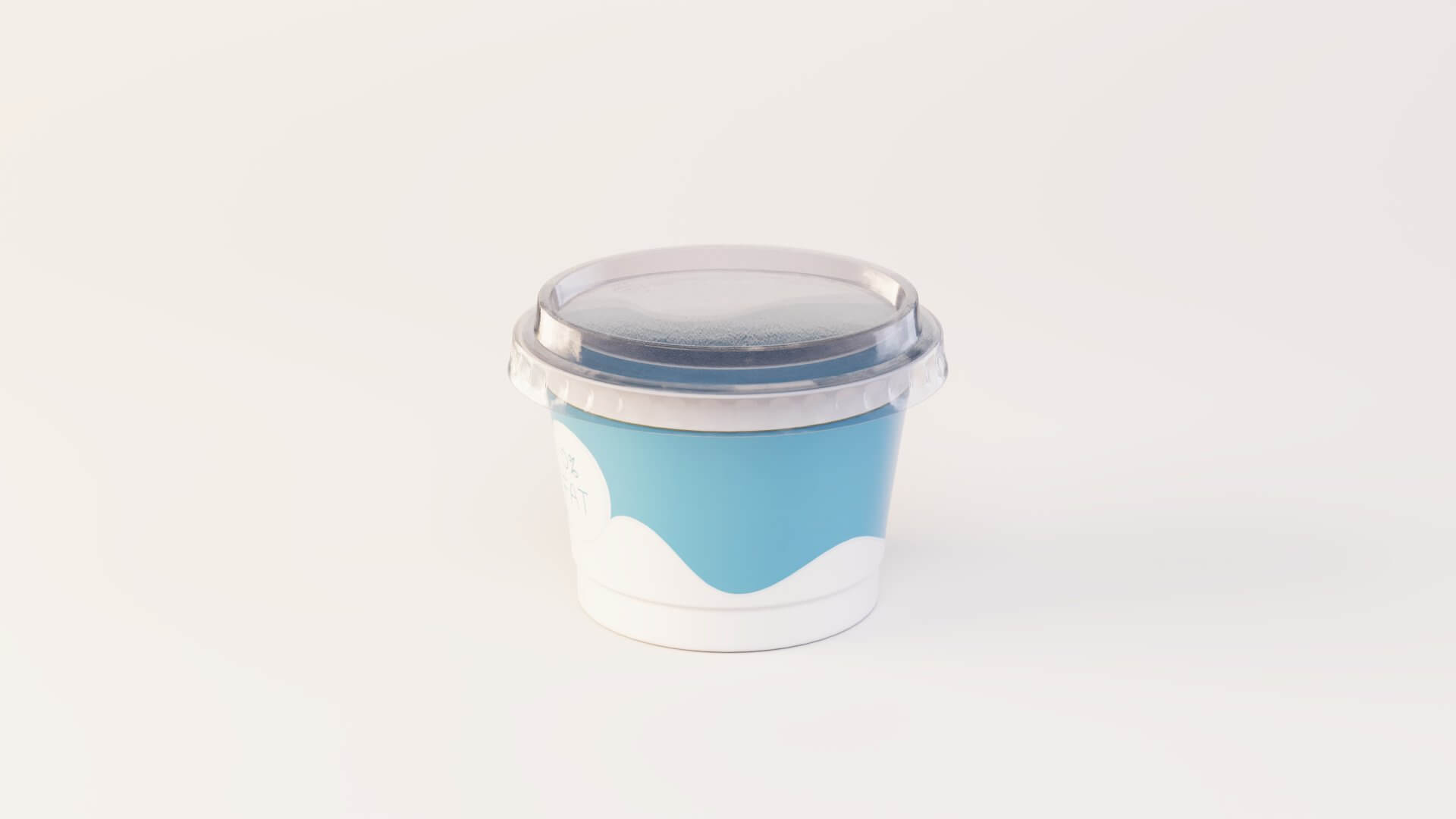 Yogurt Plastic Cup 200ml Cap - 3D Model by NaCl