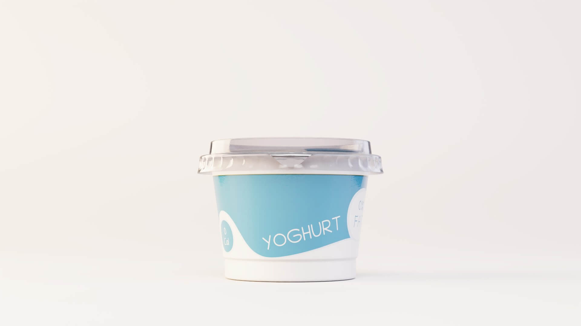 Yogurt Plastic Cup 200ml Cap - 3D Model by NaCl