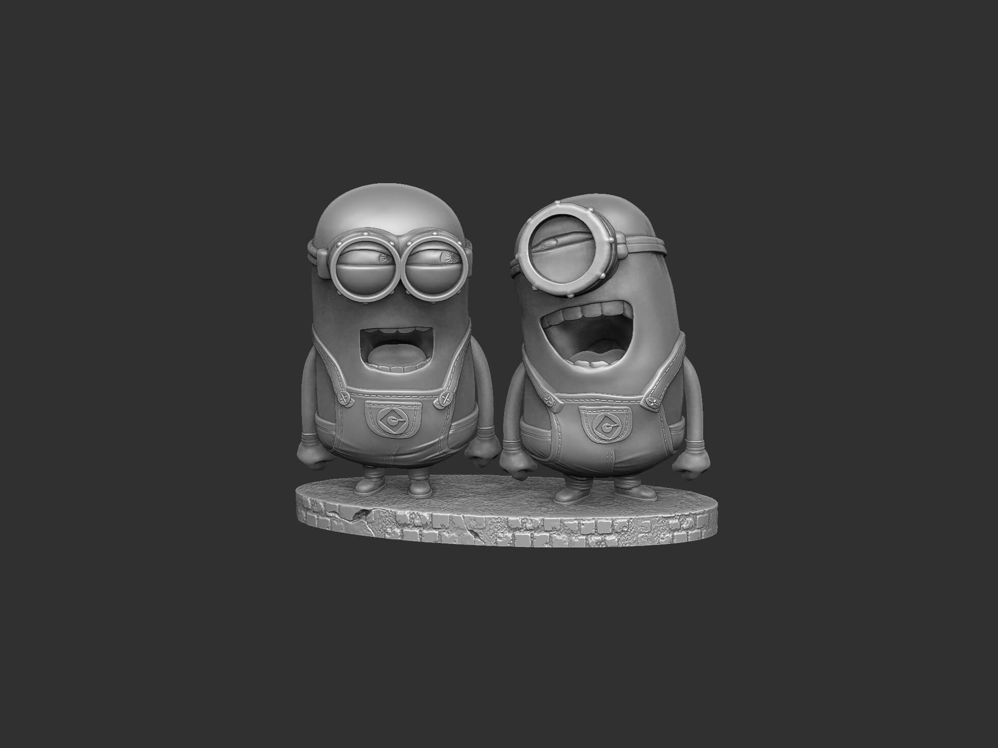 2 Minions for 3D Print Stl by naeem32