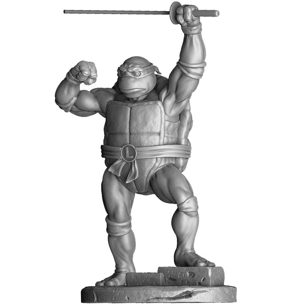 4 Ninja Turtles - 3D Model by naeem32