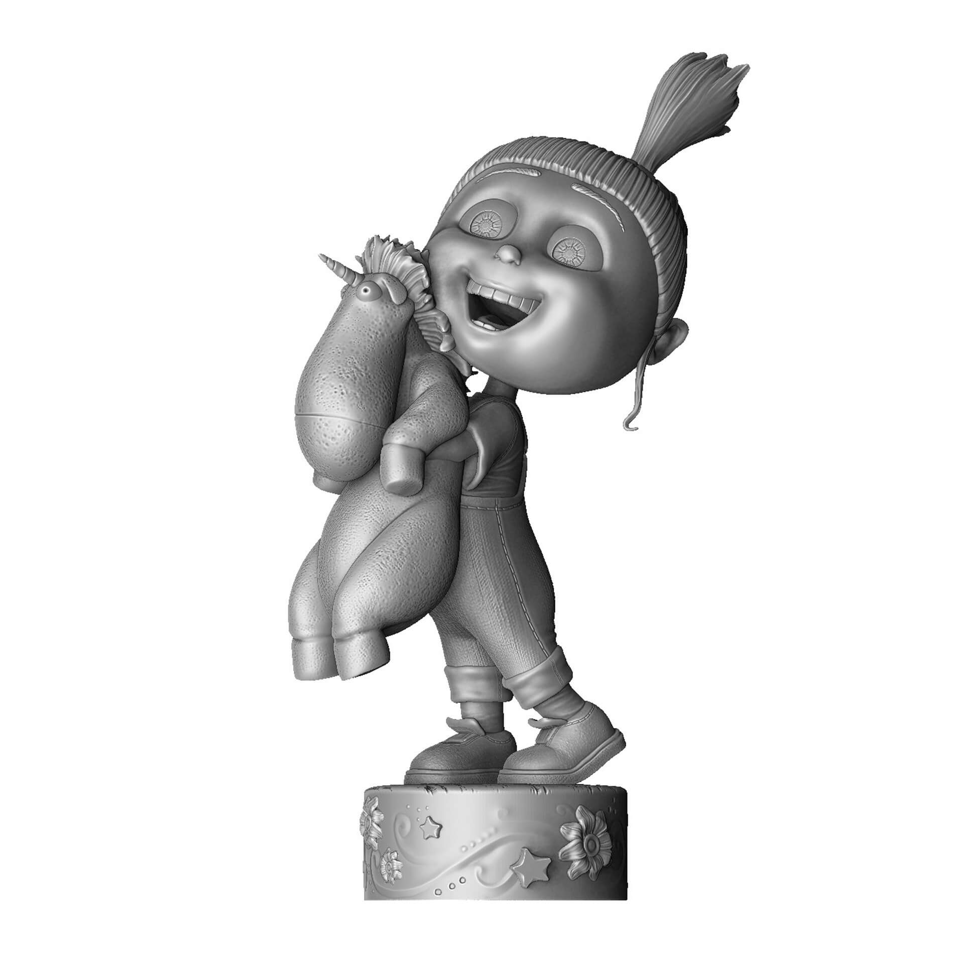 Agnes With a Unicorn (Despicable Me) - 3D Model by naeem32