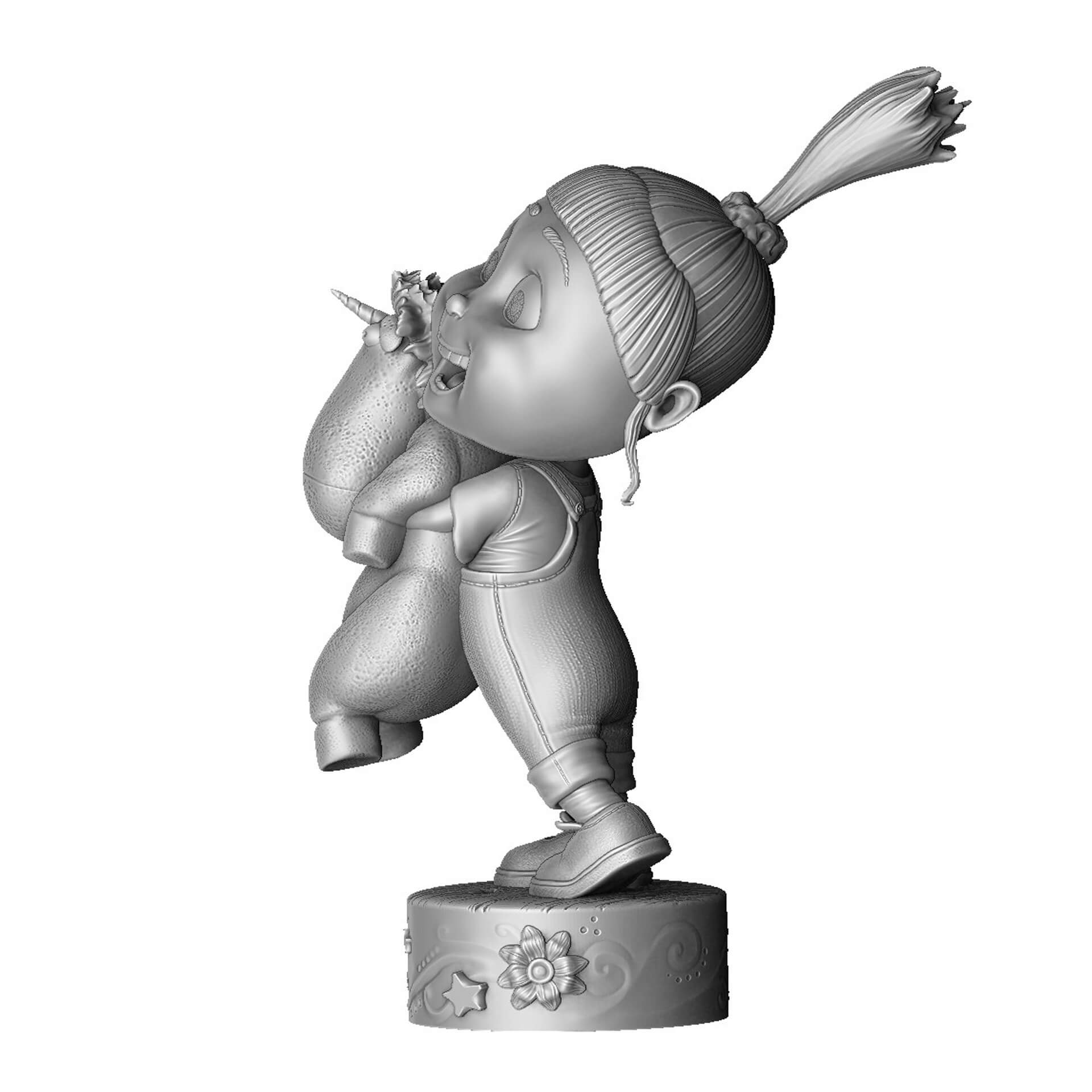 Agnes With a Unicorn (Despicable Me) - 3D Model by naeem32