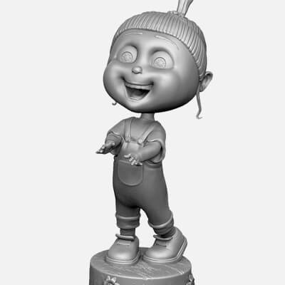 Agnes Gru (Despicable Me) - 3D Model by naeem32