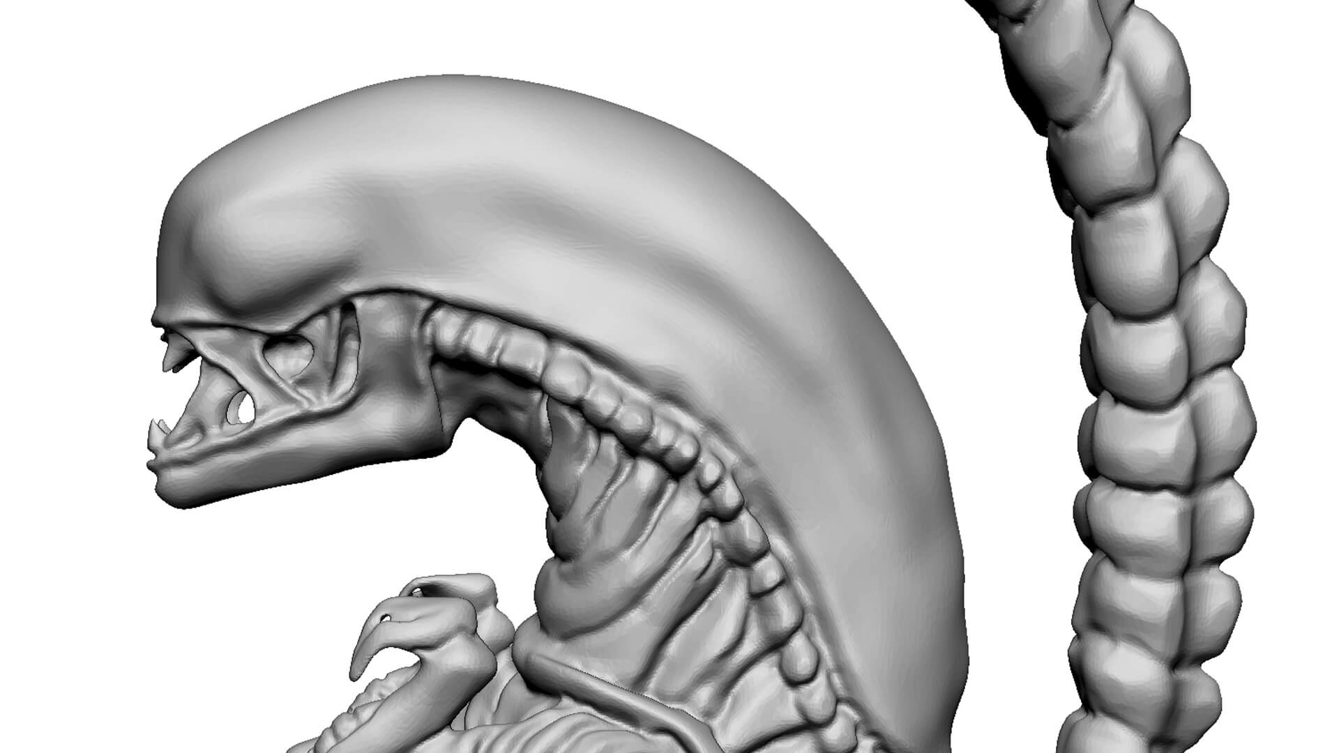 Alien Keychain for 3D Printing Stl by naeem32