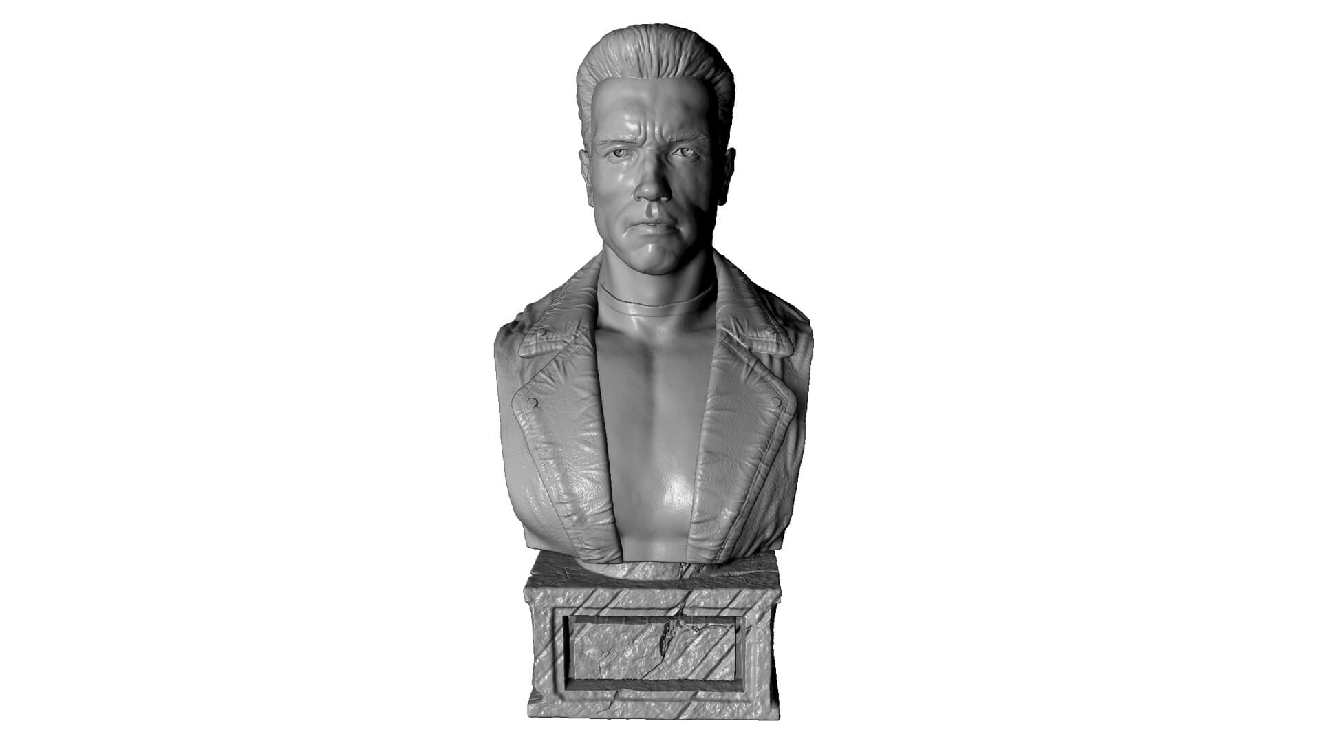 Arnold Schwarzenegger. Bust - 3D Model by naeem32