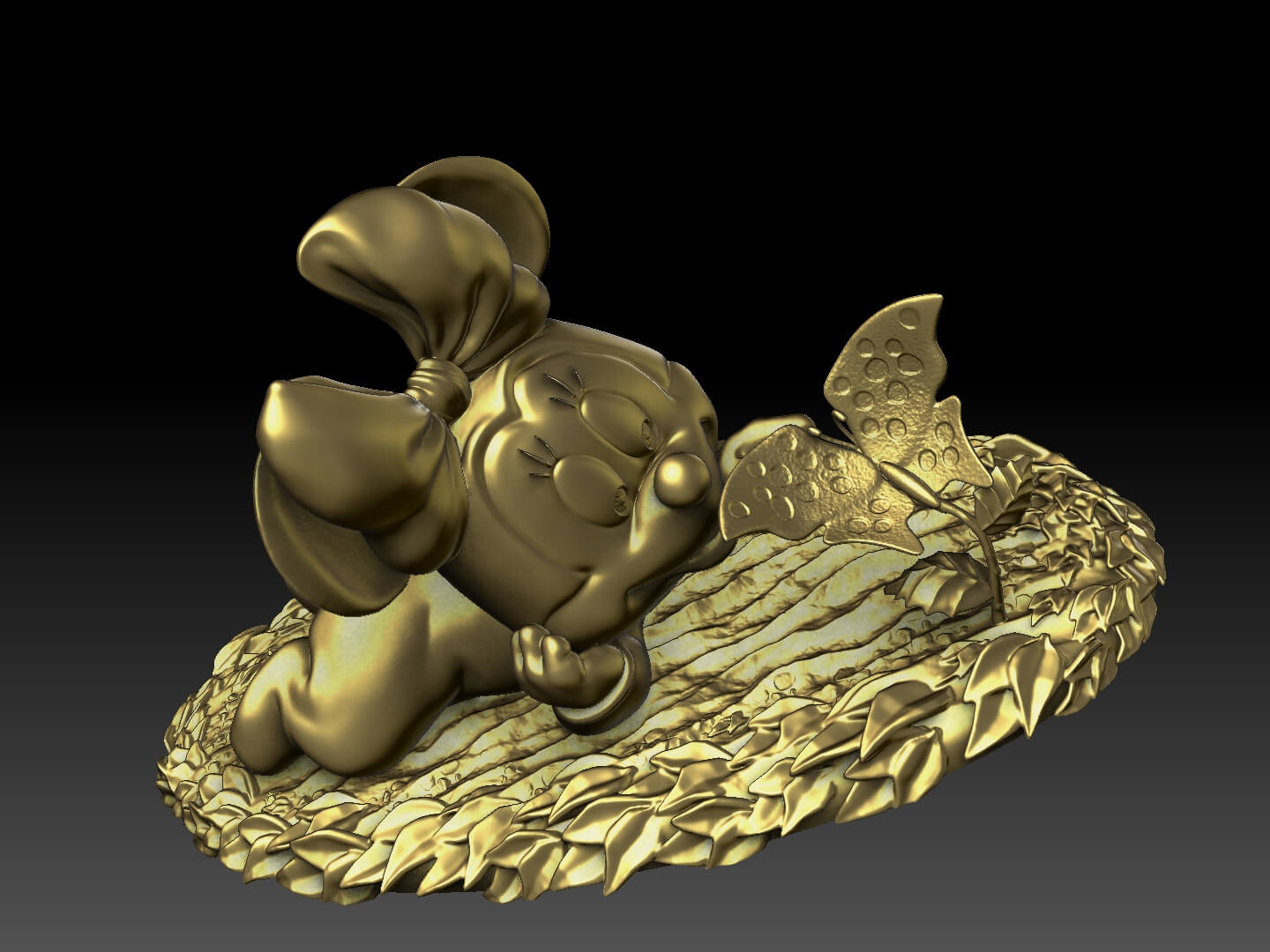 Baby Minnie Mouse - 3D Model by naeem32