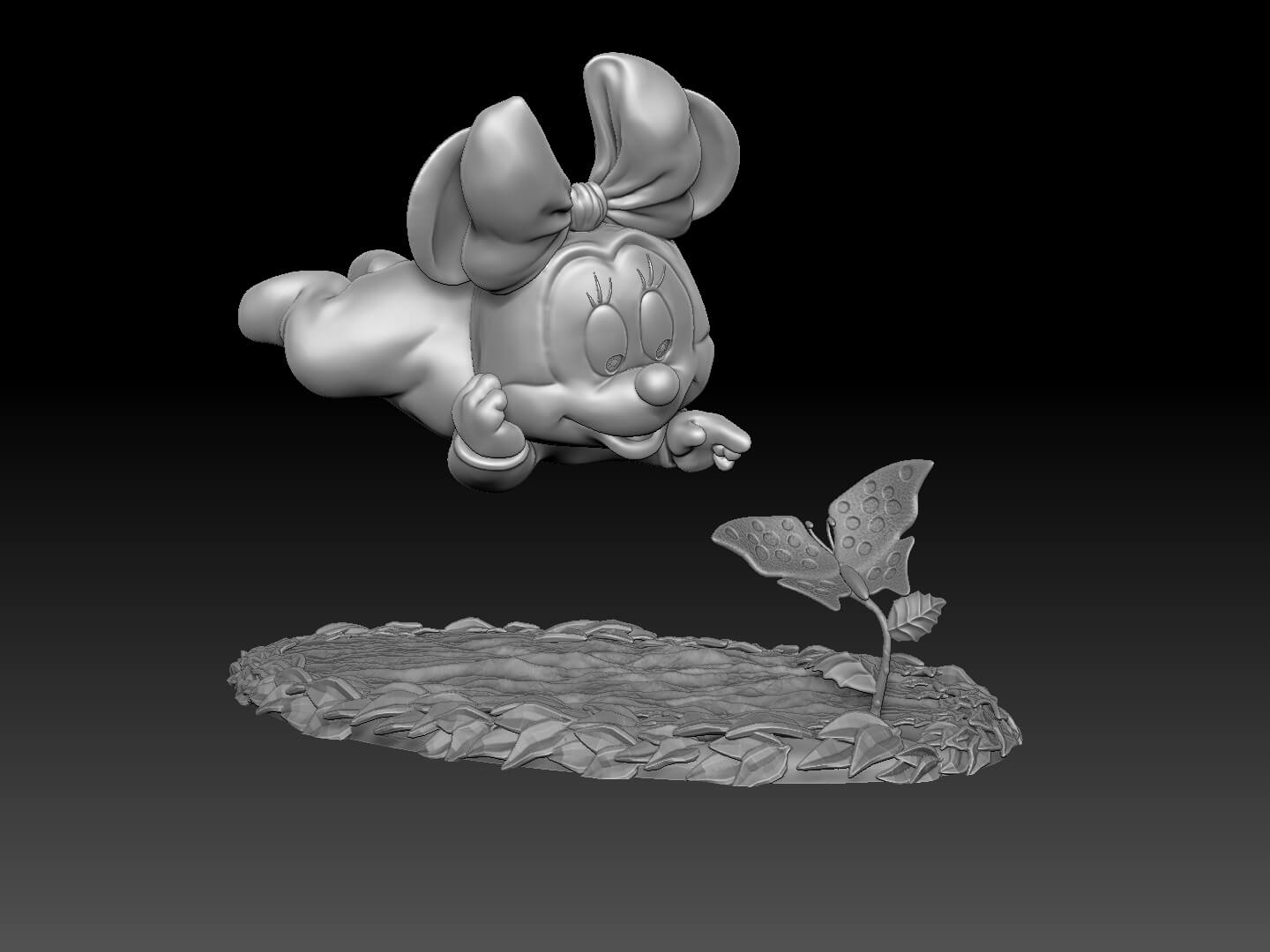 Baby Minnie Mouse - 3D Model by naeem32