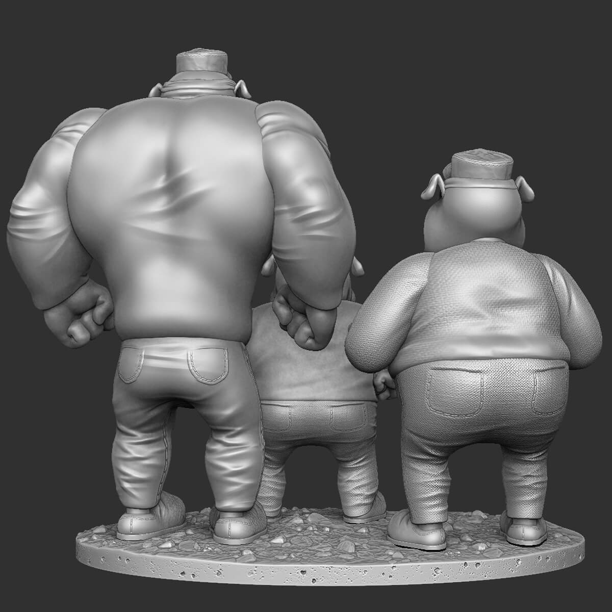 Beagle Boys for 3D Printing Stl by naeem32