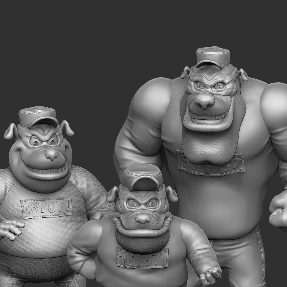 Beagle Boys for 3D Printing Stl by naeem32