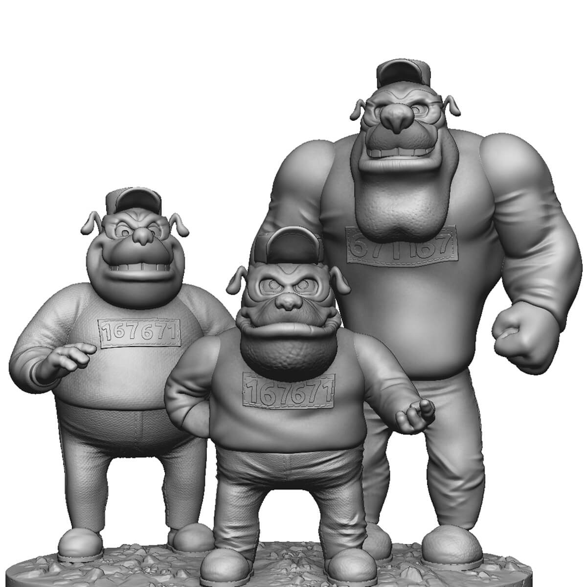 Beagle Boys for 3D Printing Stl by naeem32