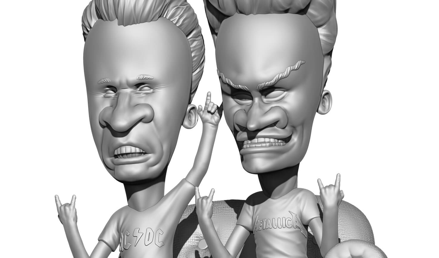 Beavis and Butt-Head 3D Model by naeem32