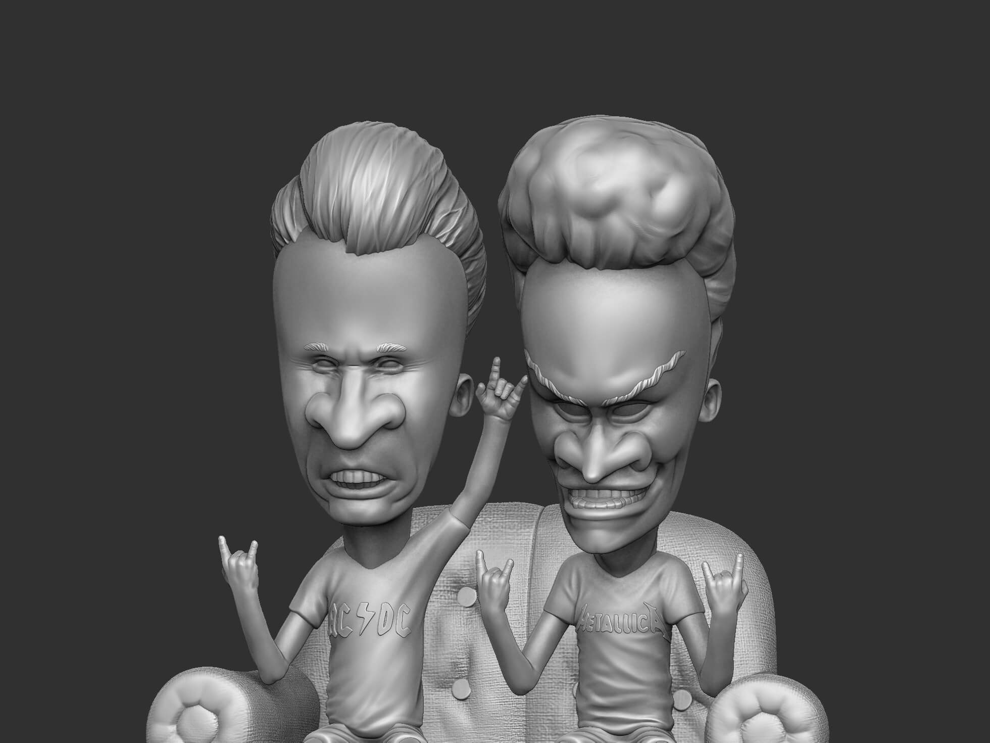 Beavis and Butt-Head 3D Model by naeem32