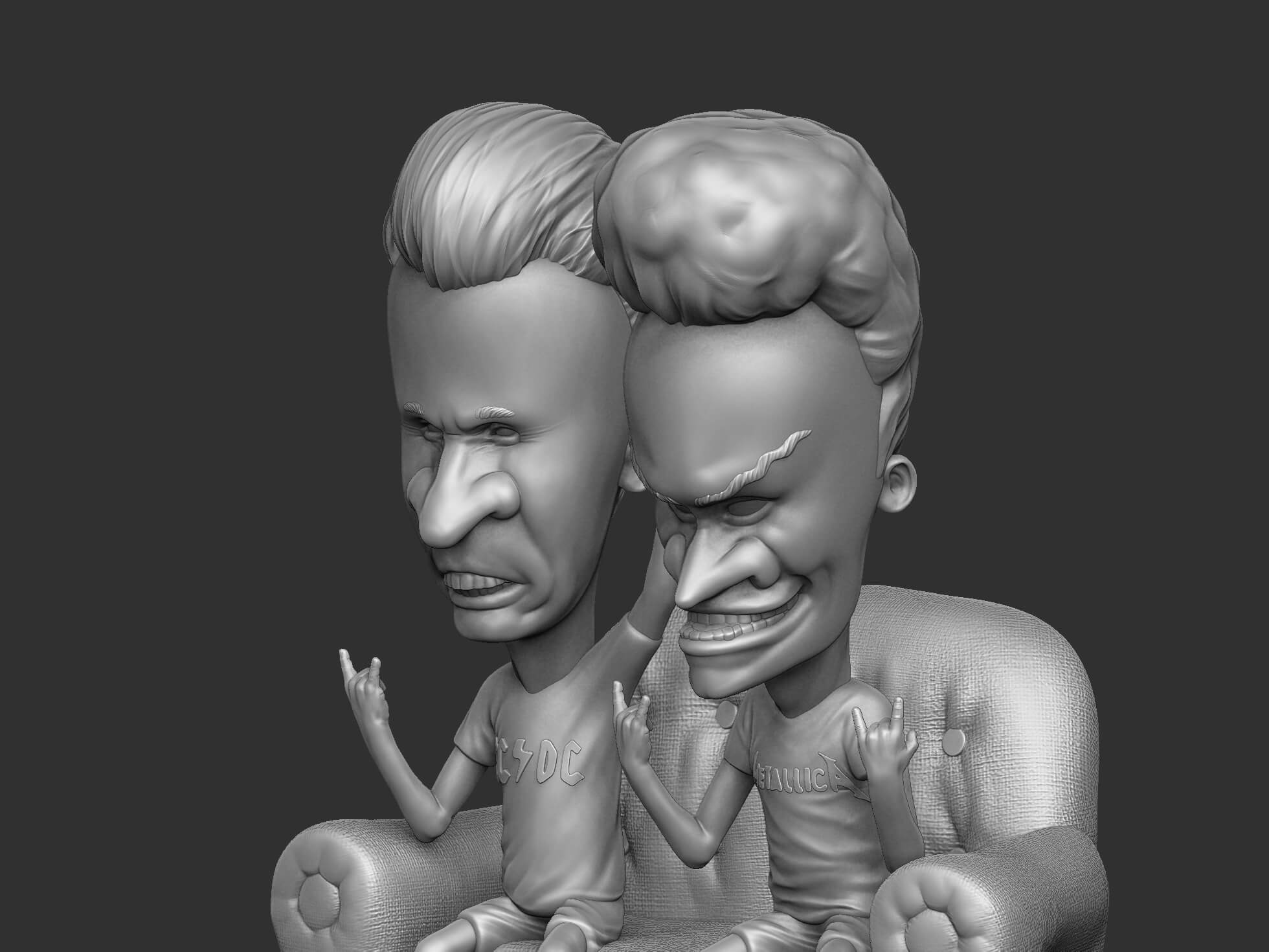 Beavis and Butt-Head 3D Model by naeem32